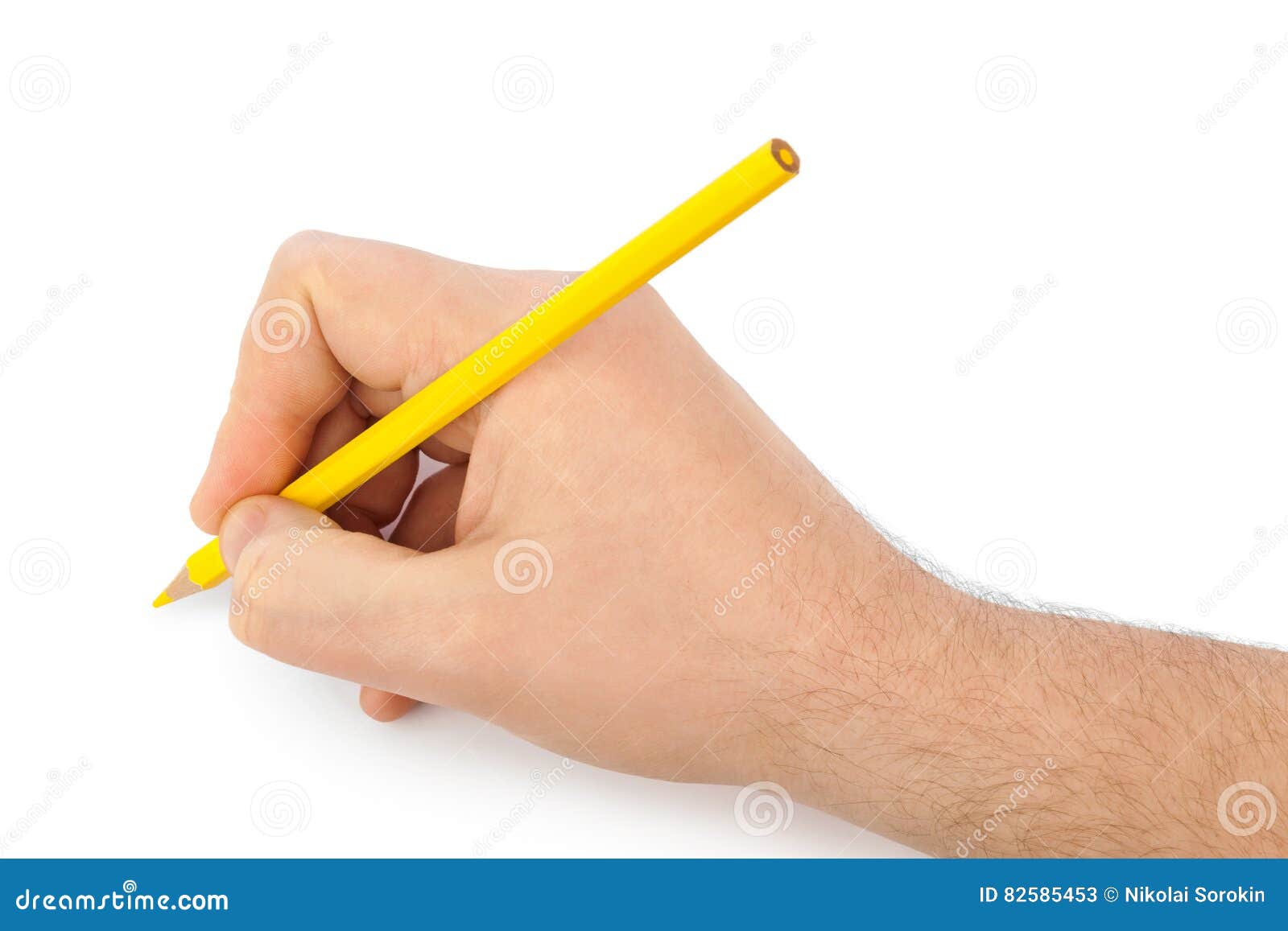 Pencil in hand stock image. Image of holding, artist - 82585453