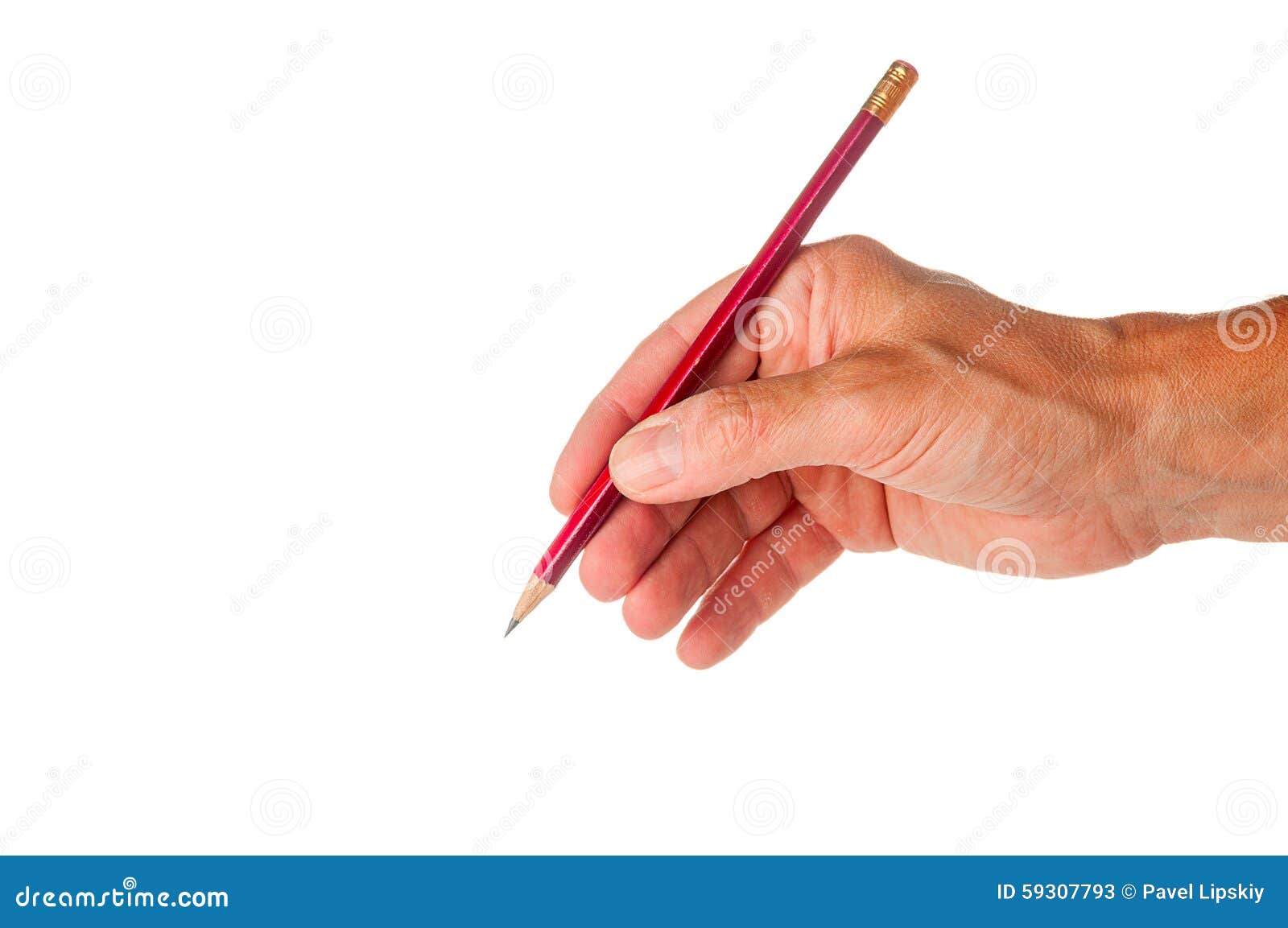Pencil in hand stock image. Image of drawing, hand, design - 59307793