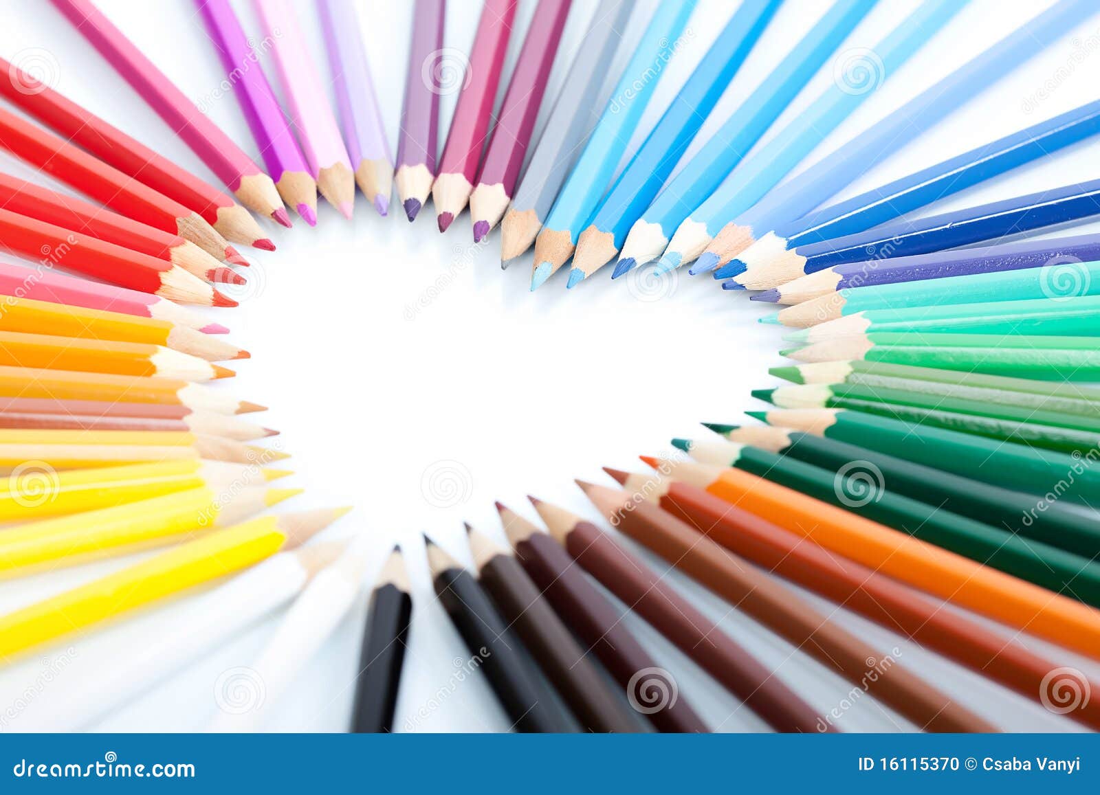 Pencil heart stock photo. Image of yellow, pencil, colored - 16115370