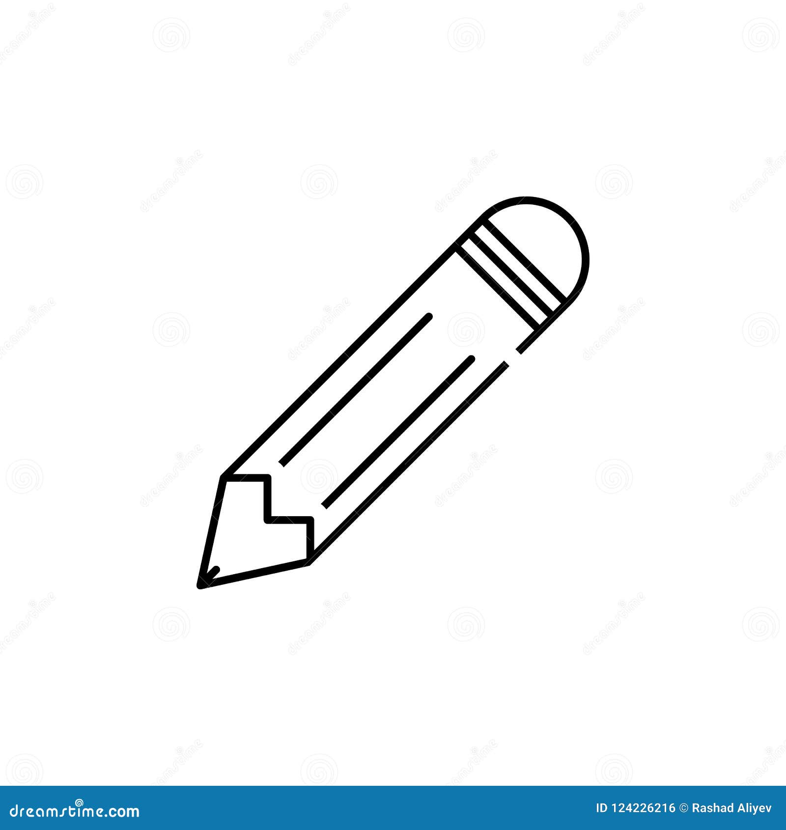 Pencil Icon. Element of Simple Icon in Material Style for Mobile ...