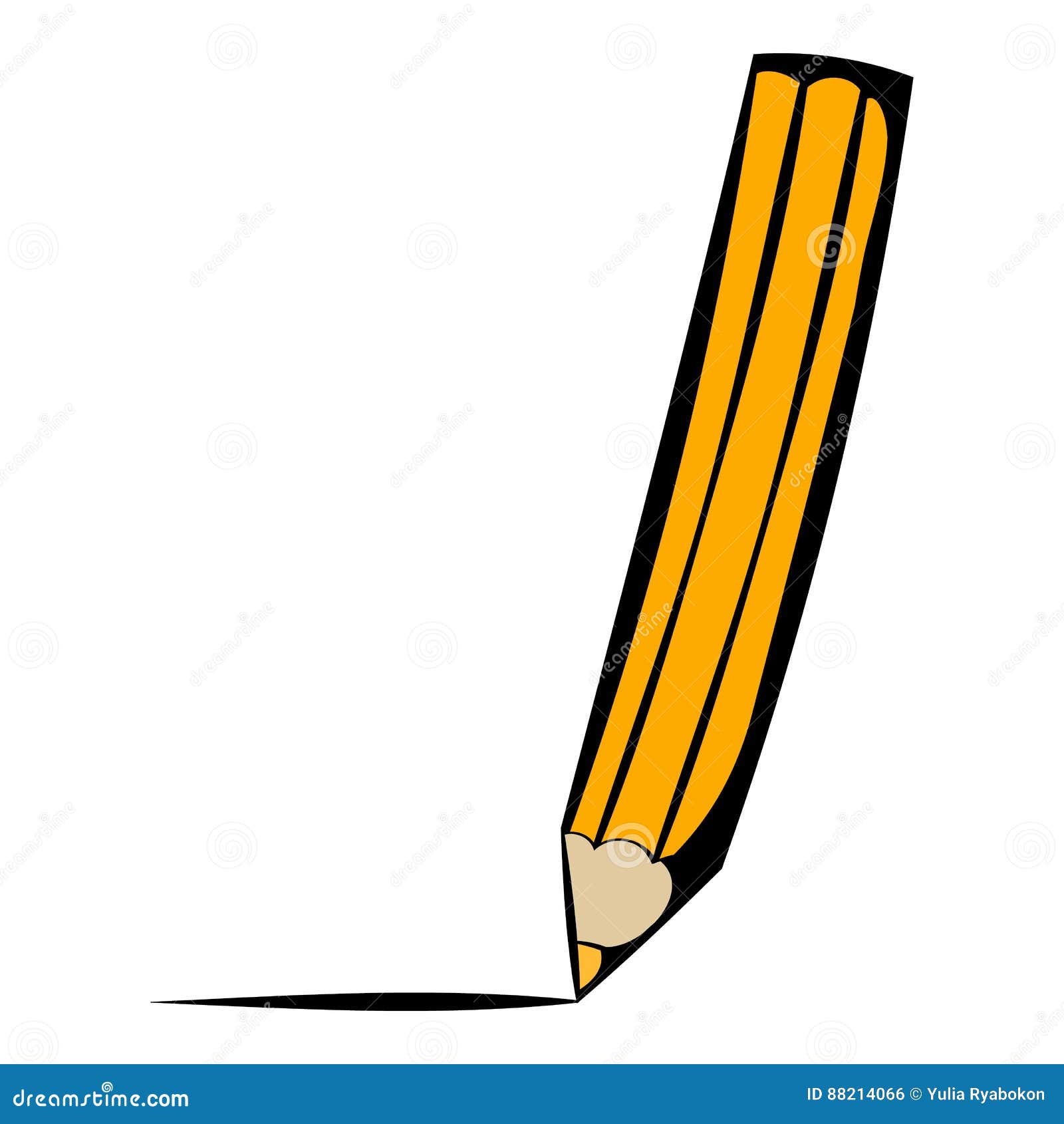 Pencil icon, icon cartoon stock vector. Illustration of designer - 88214066