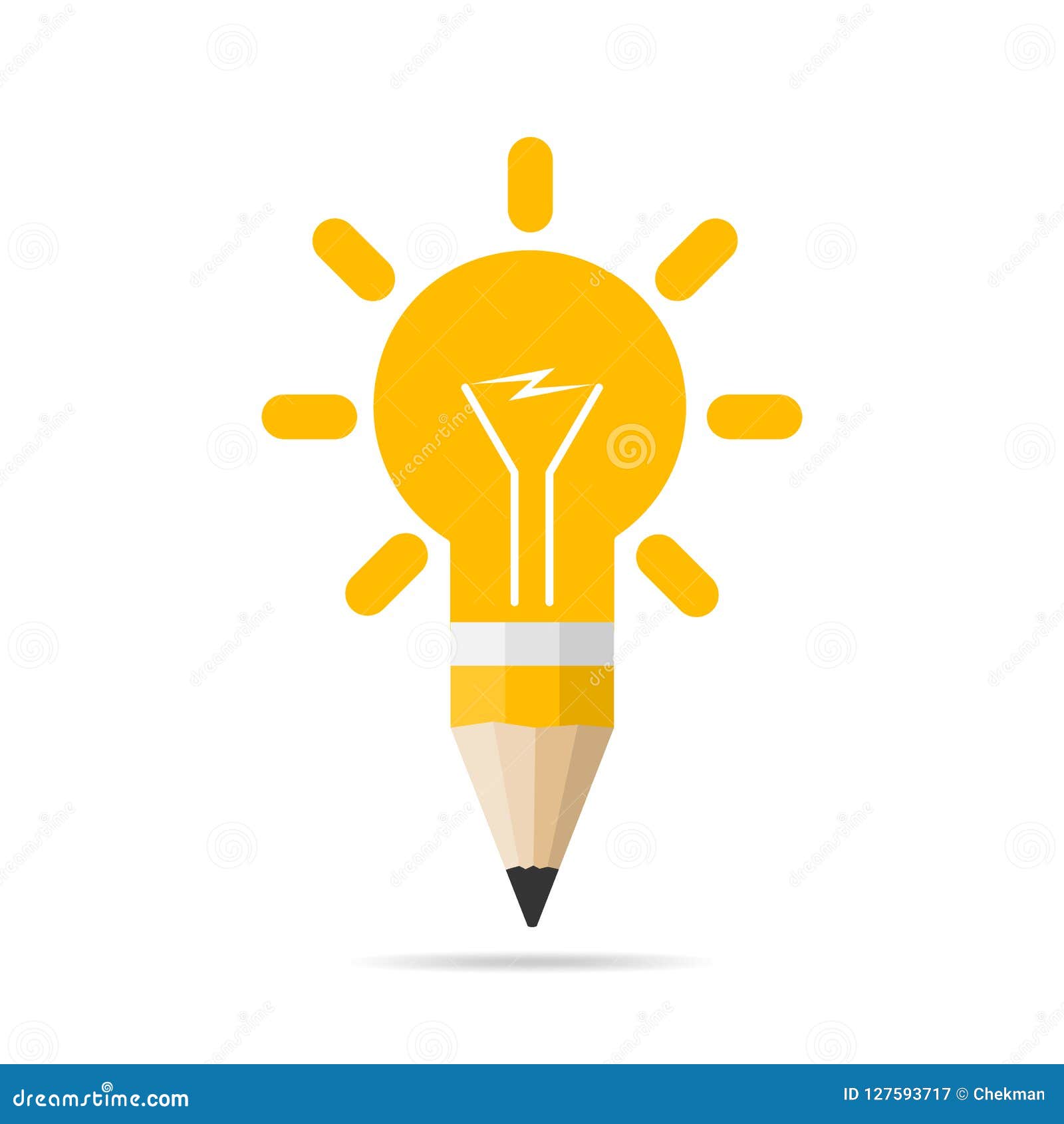 Pencil Icon. Creative Idea. Vector Illustration Stock Illustration ...
