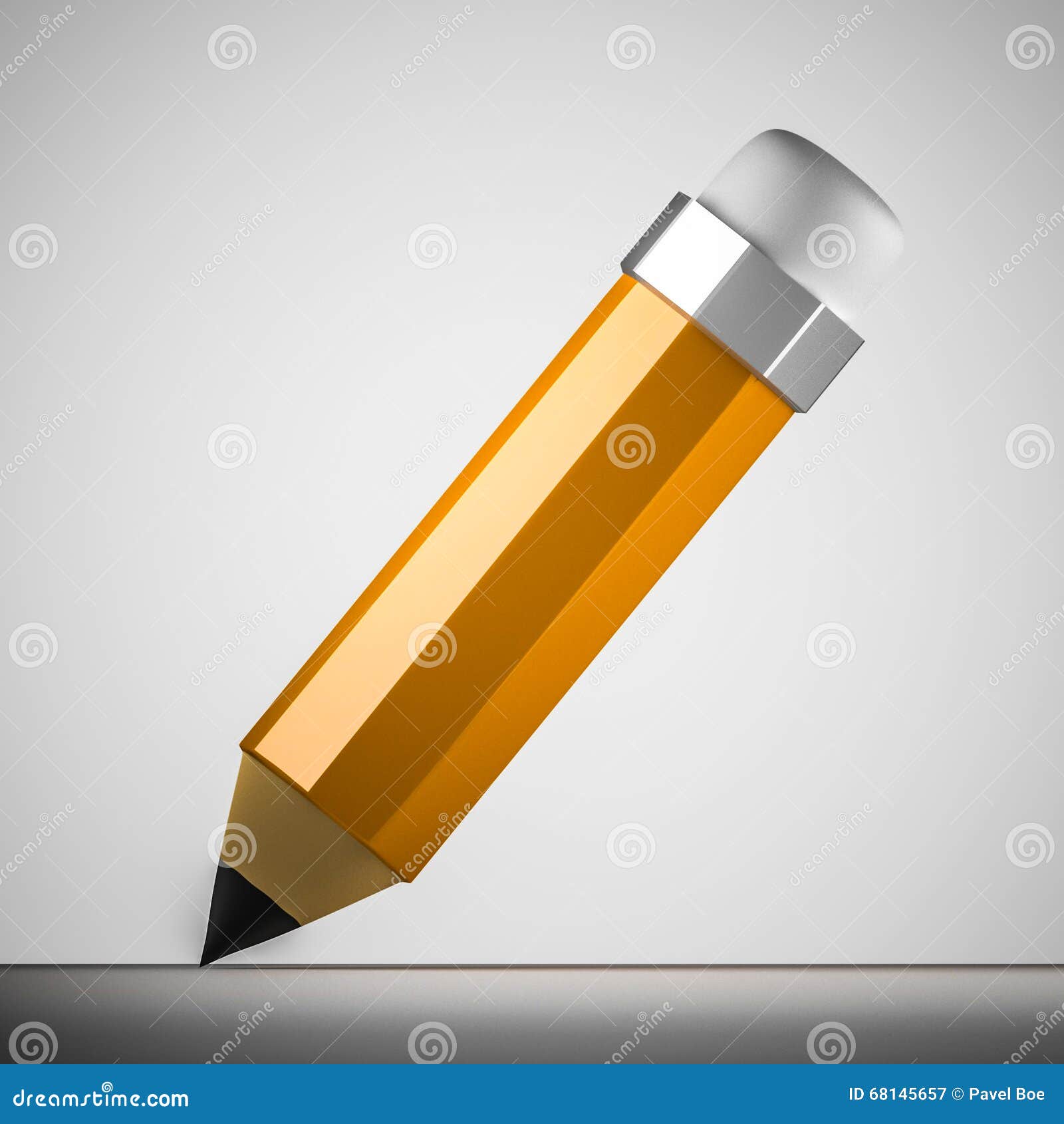 Pencil Icon stock illustration. Illustration of pencil - 68145657