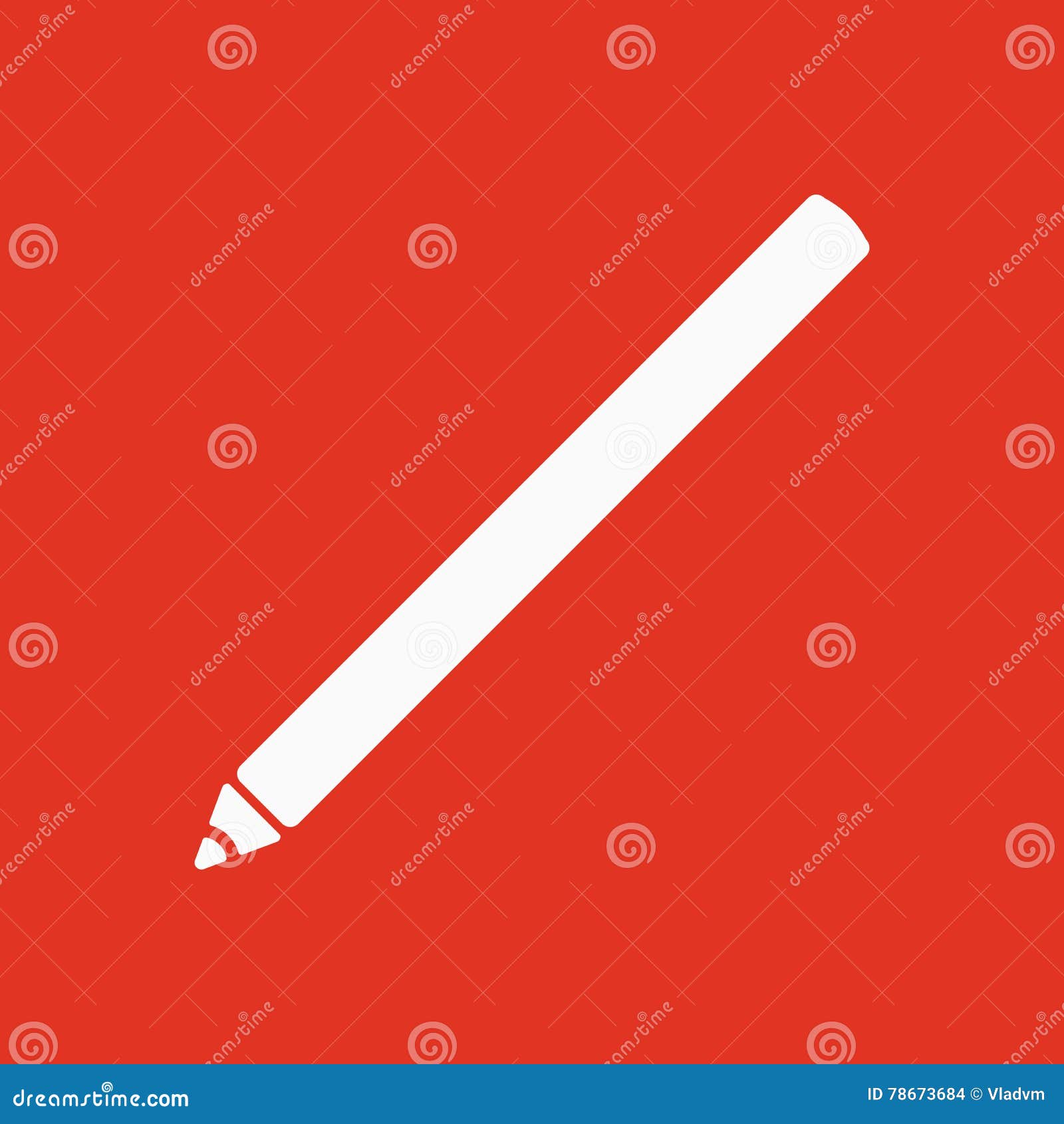 The Pencil Icon. Pen Symbol Stock Vector - Illustration of education ...
