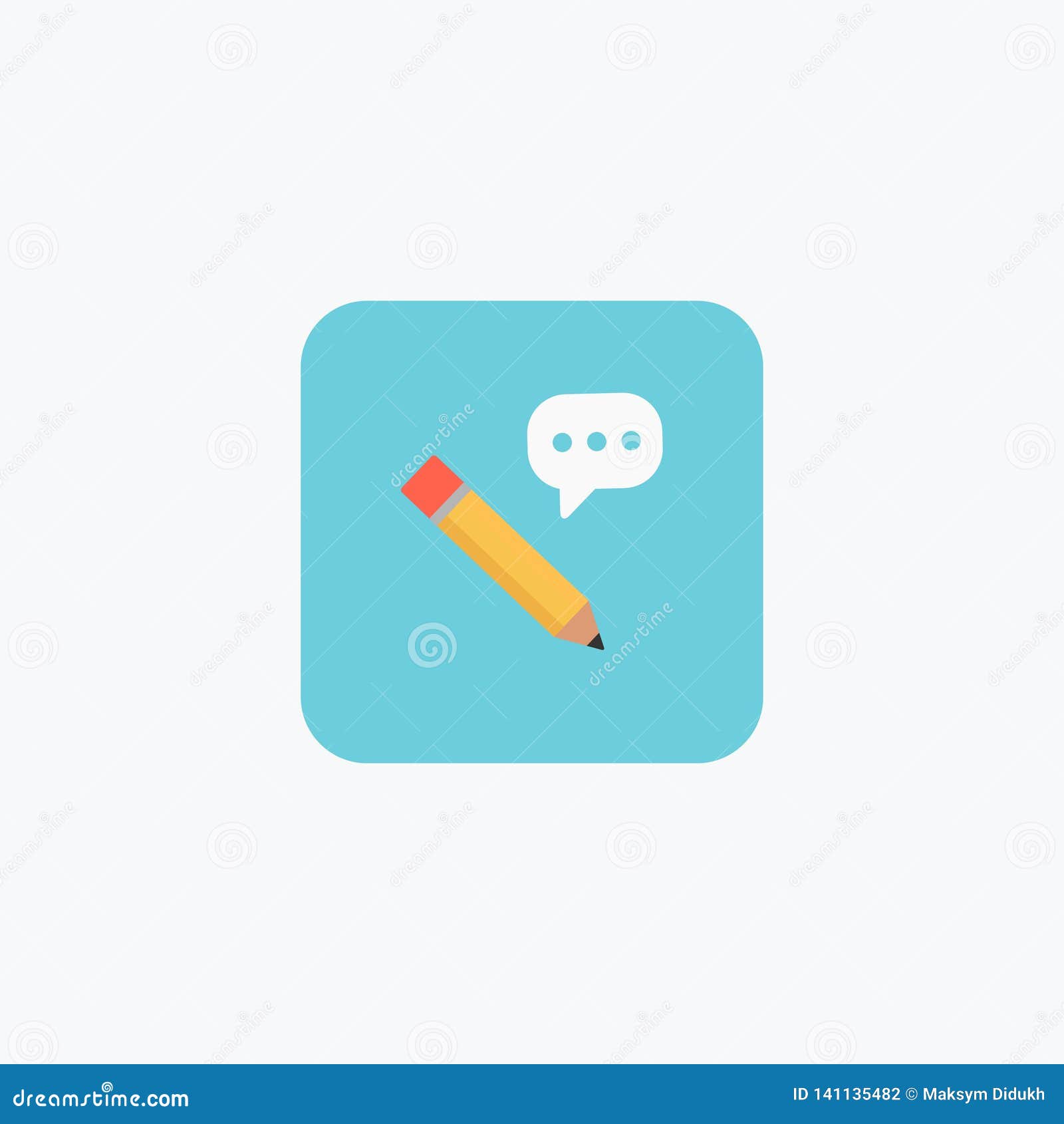 Pencil Icon, School. Icon. Logo. Vector Illustration. EPS 10 Stock ...