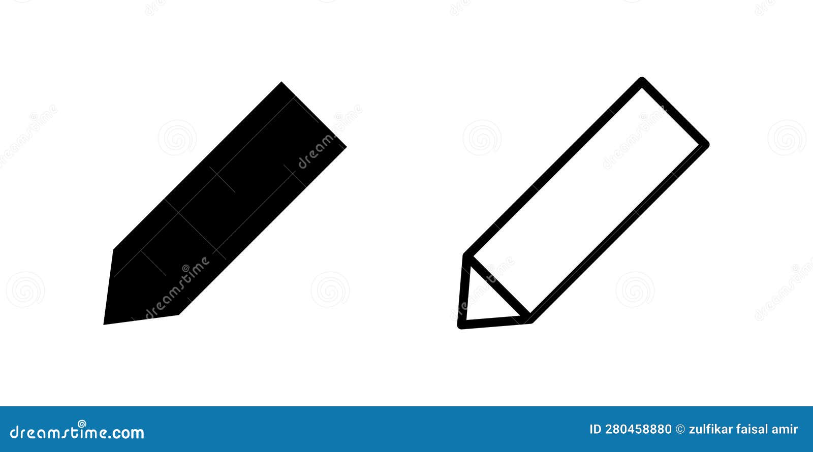 Pencil Icon . Pen Symbol. Edit Icon Vector Stock Vector - Illustration ...