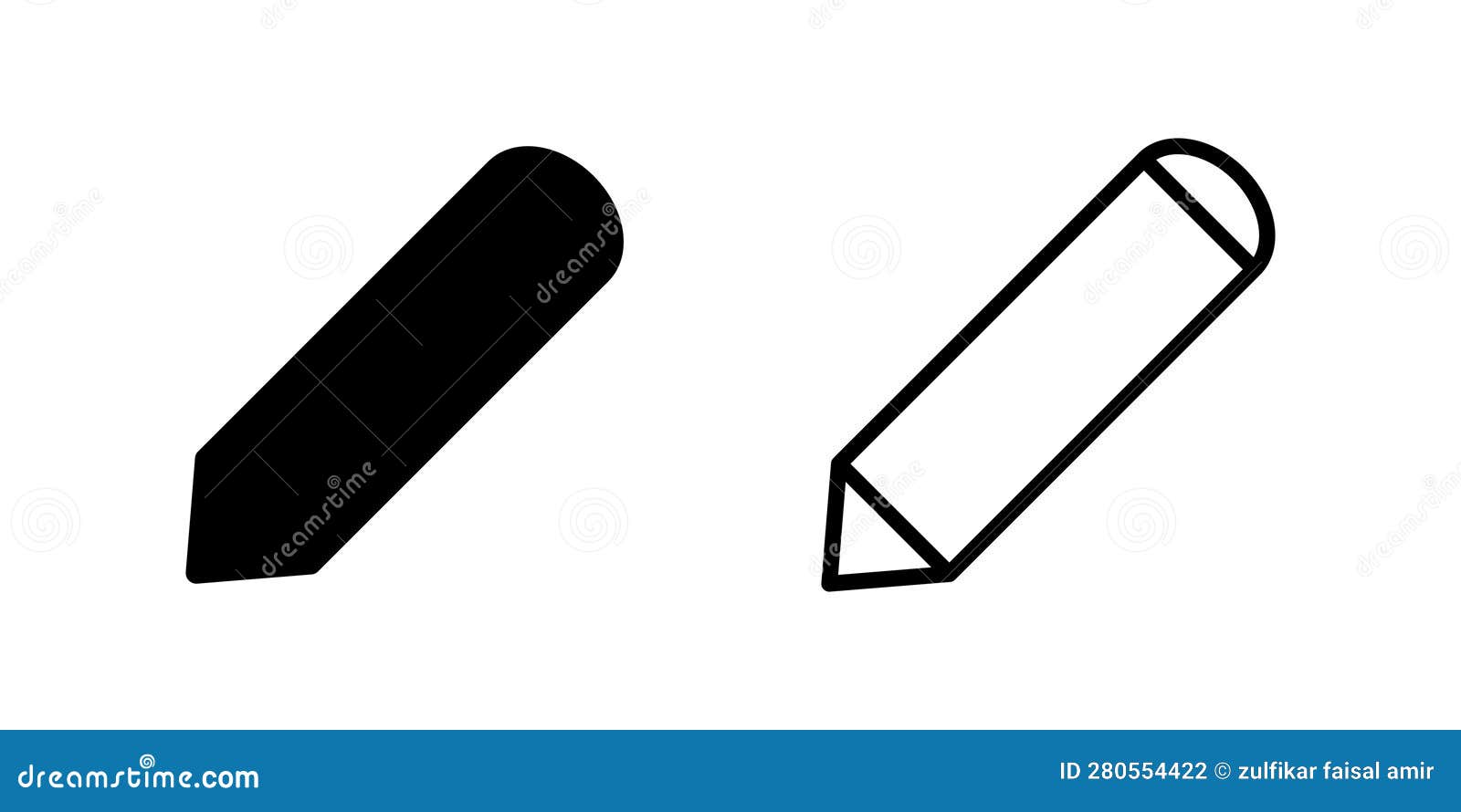 Pencil Icon . Pen Symbol. Edit Icon Vector Stock Vector - Illustration ...