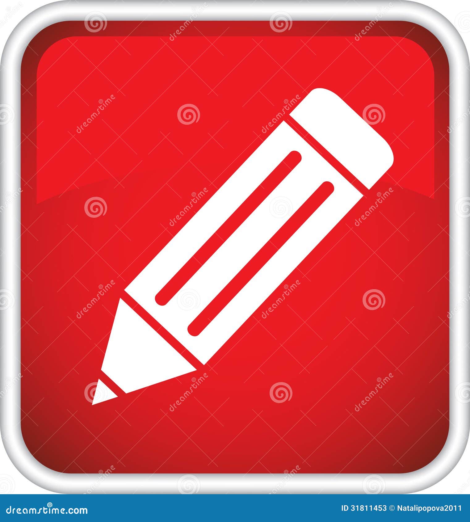 Pencil icon. stock illustration. Illustration of sign - 31811453