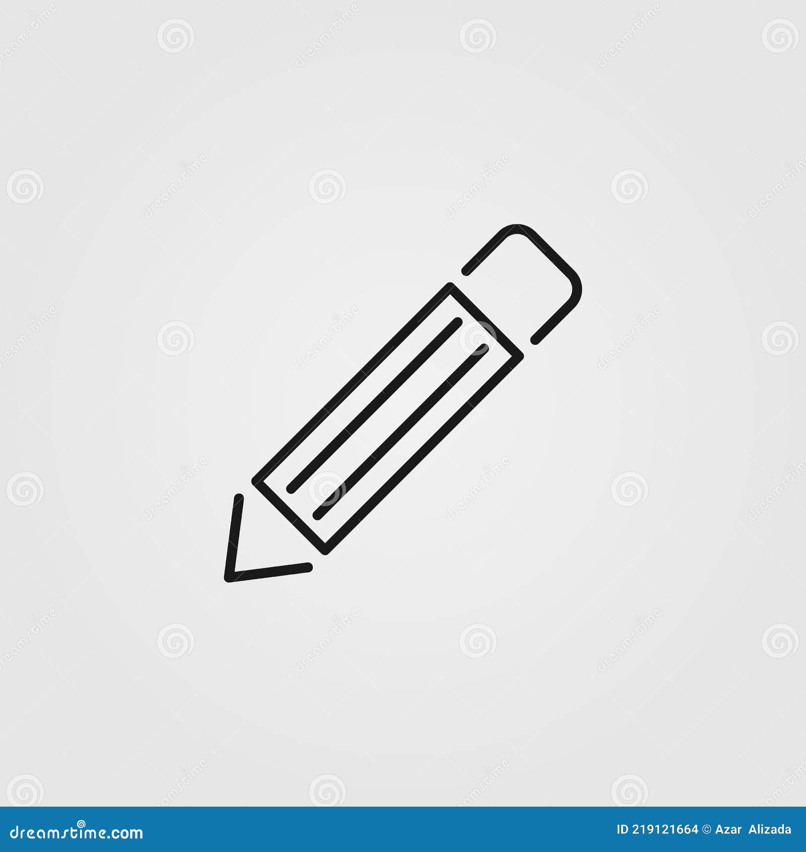 Pencil Icon - Vector Illustration for Web, App UI Design Stock Vector ...