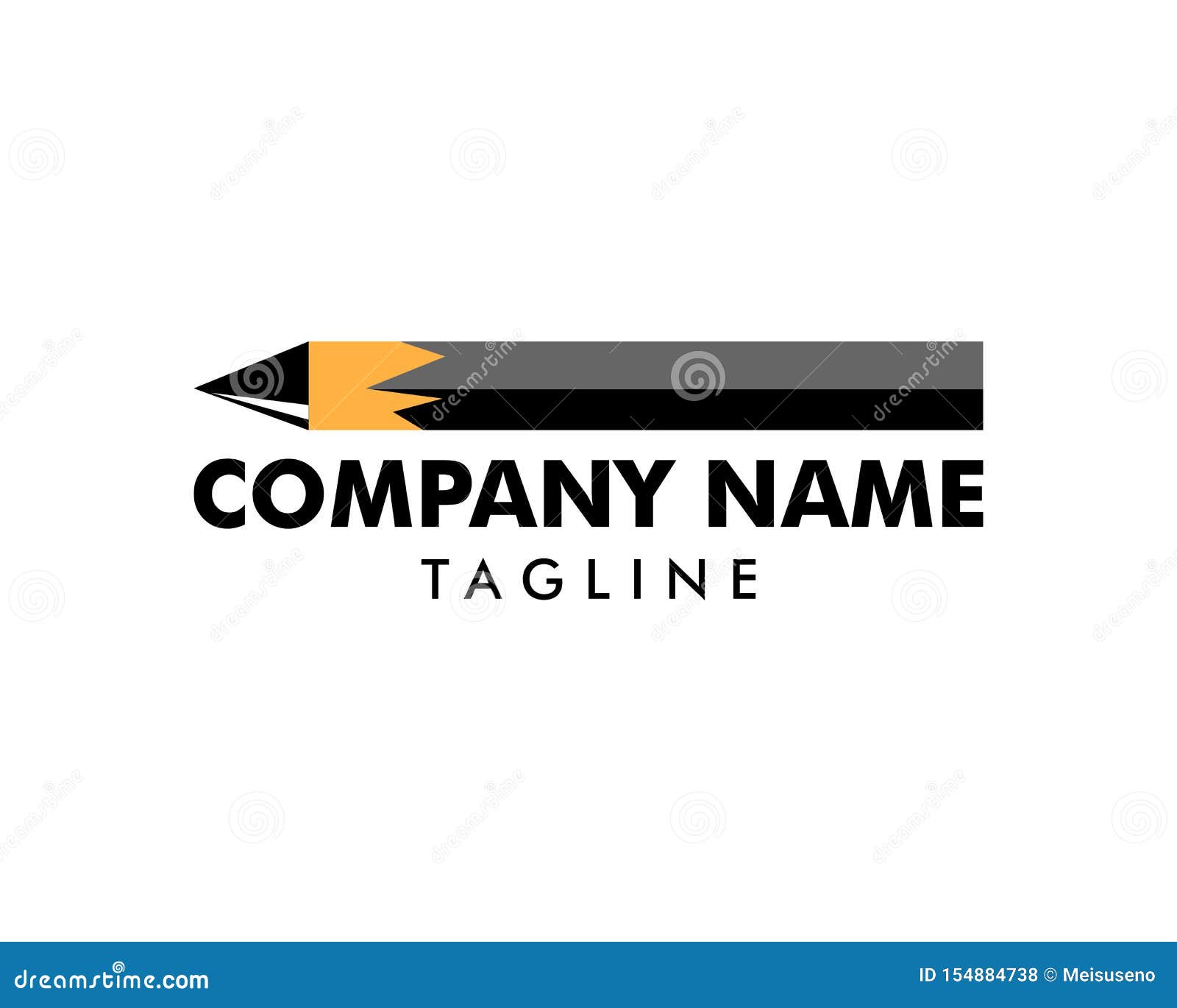 Pencil Icon Vector Logo Template Stock Vector - Illustration of classic ...