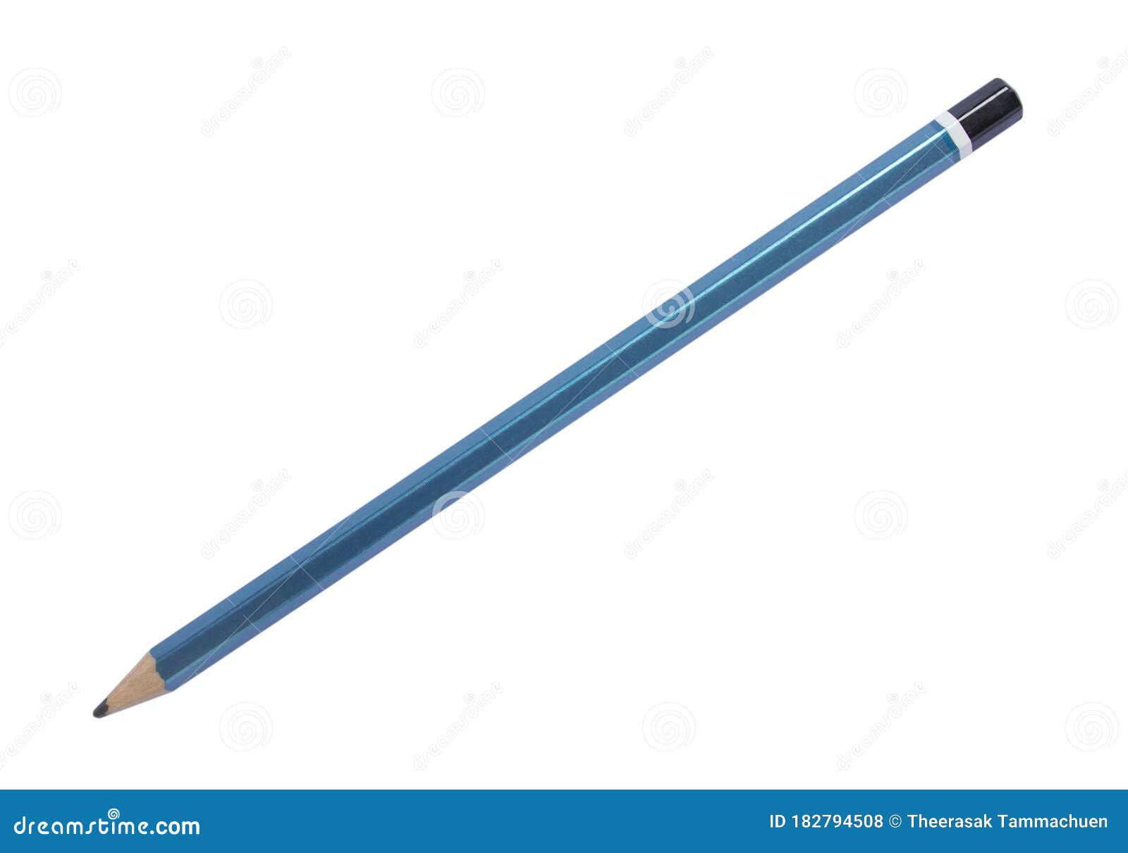 Pencil Isolated on Pure White Background Stock Photo - Image of wood ...