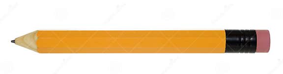 Pencil Isolated Side View stock image. Image of lead - 21169103