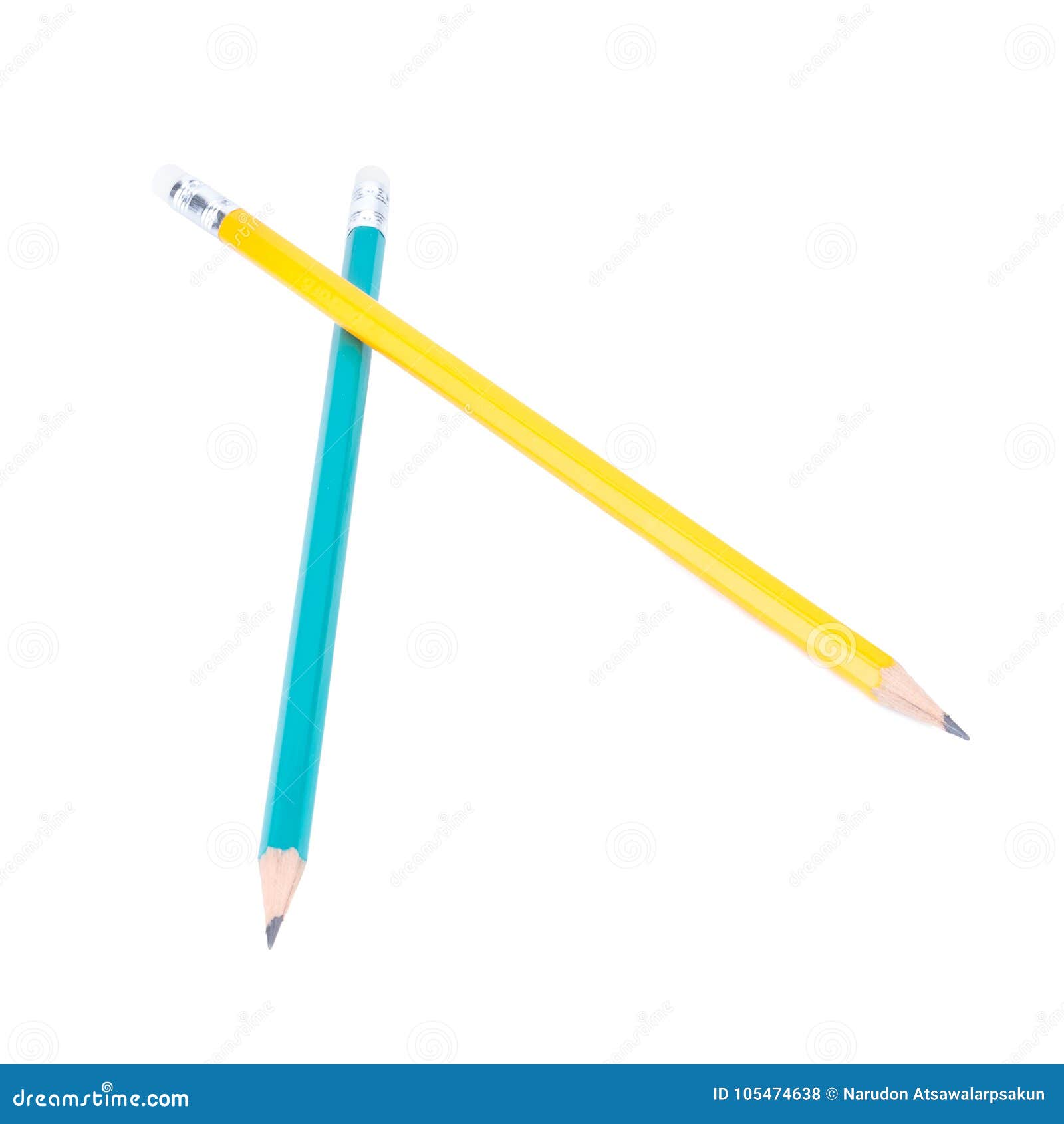 Pencil isolated on white stock photo. Image of large - 105474638