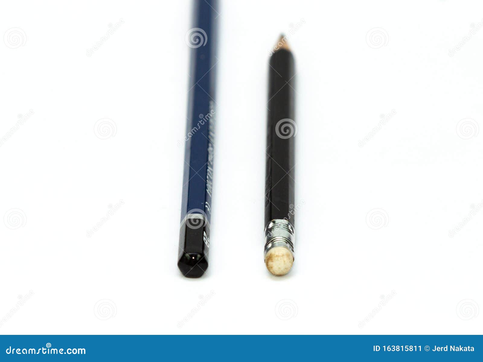 Pencil Isolated on White Background Stock Image - Image of erase, black ...