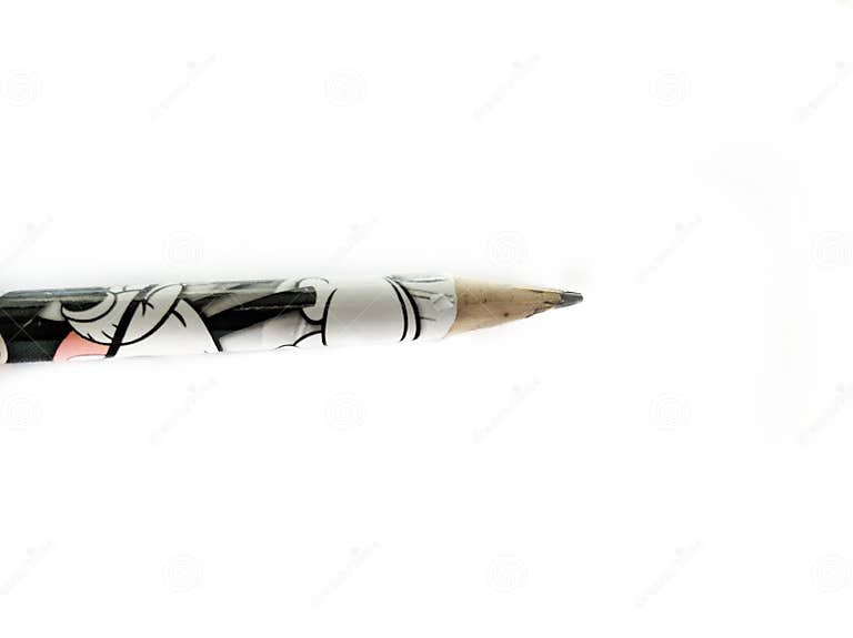 Pencil Isolated on White Background Stock Image - Image of background ...