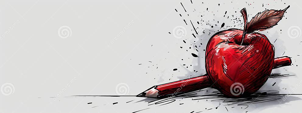 Pencil in Its Core, Paper Protruding Stock Image - Image of drawing ...