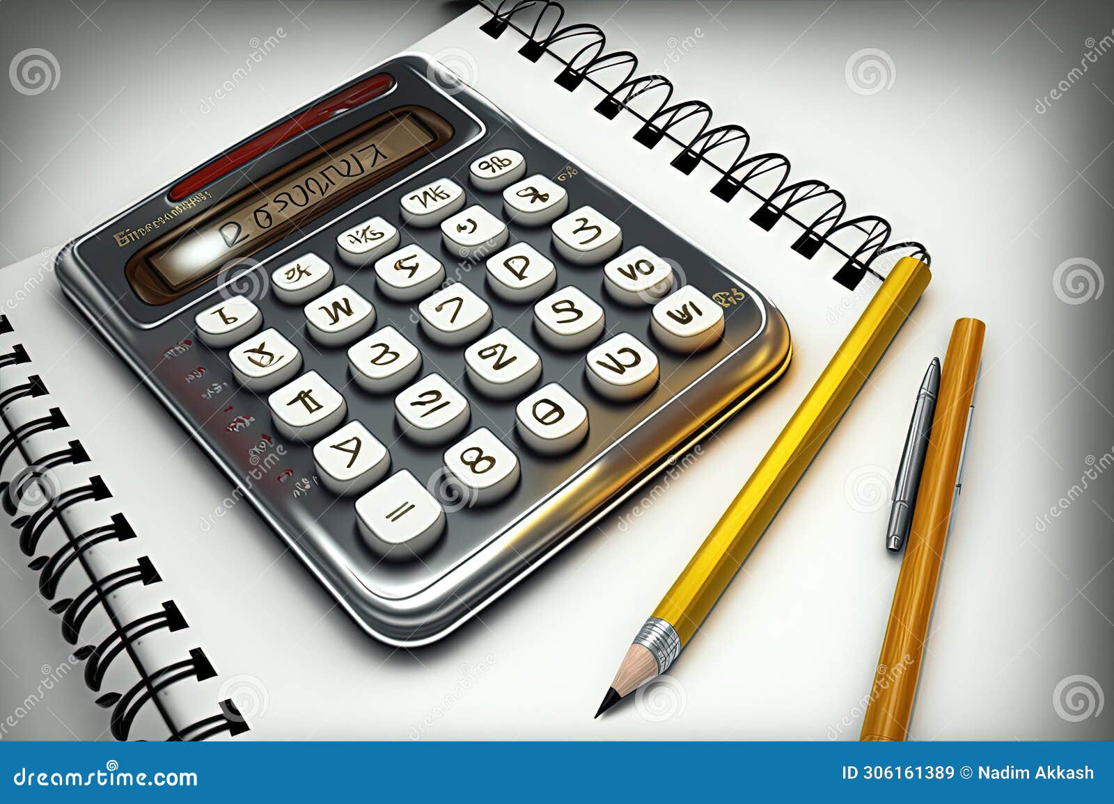 Pencil Keypad Phone S Concept Notebook Stock Illustration ...