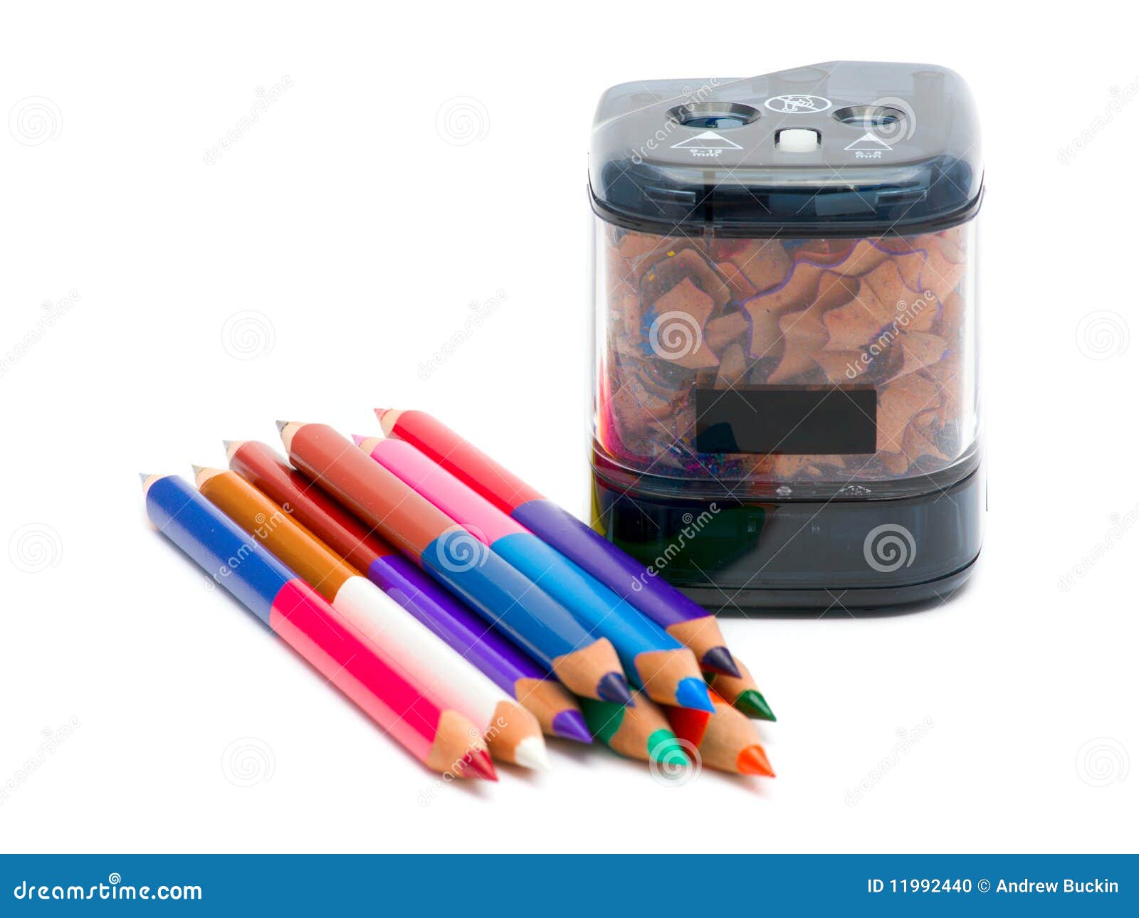 Pencil & Knife-sharpener Stock Photo - Image of spire, draw: 11992440