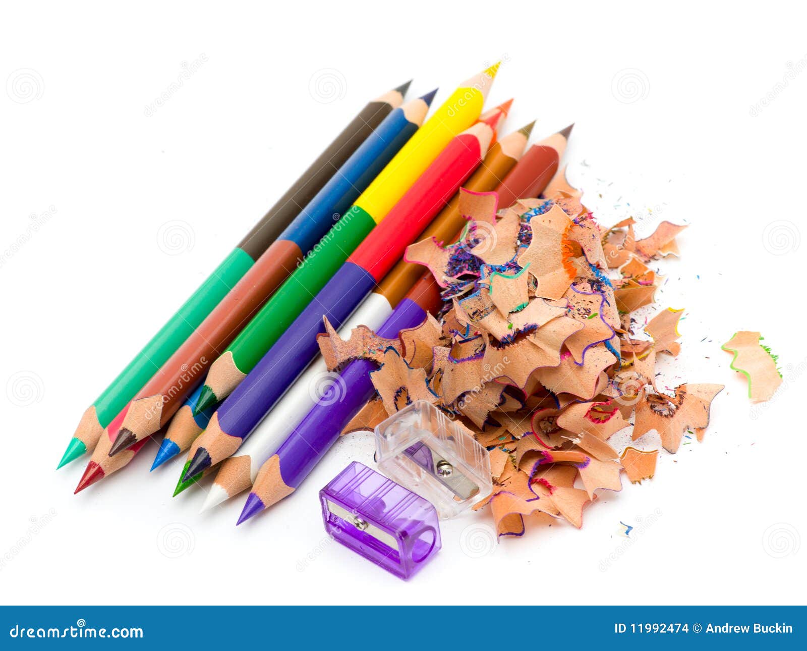 Pencil & Knife-sharpener Stock Photo - Image of crayon, wooden: 11992474