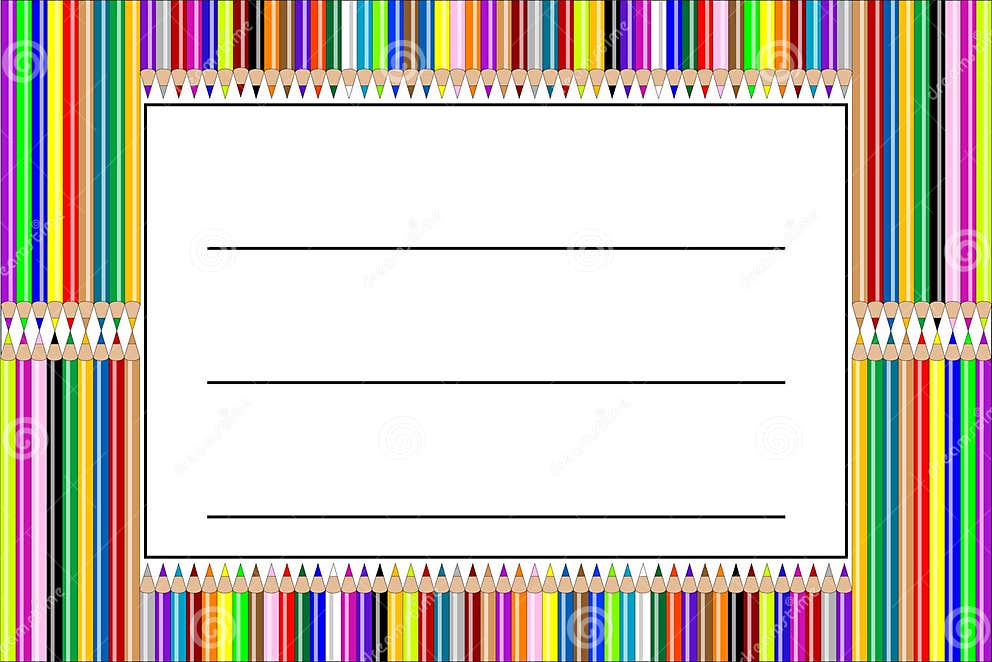 Pencil label vector stock vector. Illustration of background - 6901591