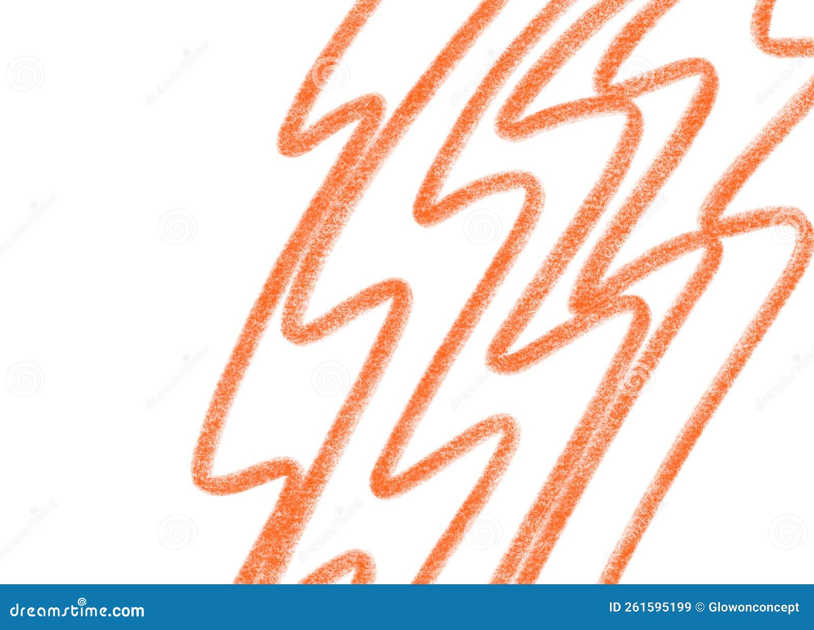 Pencil Line Scribble Doodle in Yellow Orange Red Tangle Busy Concept ...