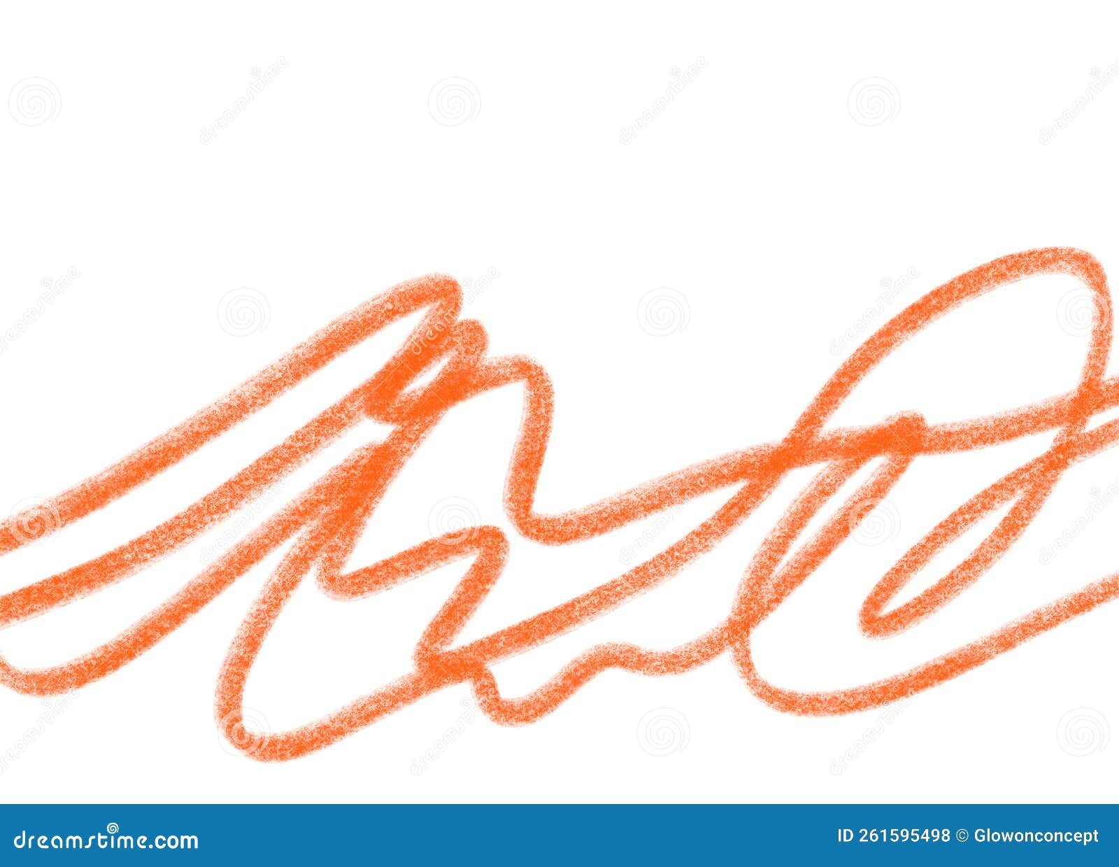 Pencil Line Scribble Doodle in Yellow Orange Red Tangle Busy Concept ...