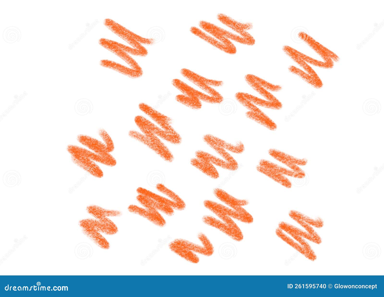 Pencil Line Scribble Doodle in Yellow Orange Red Tangle Busy Concept ...