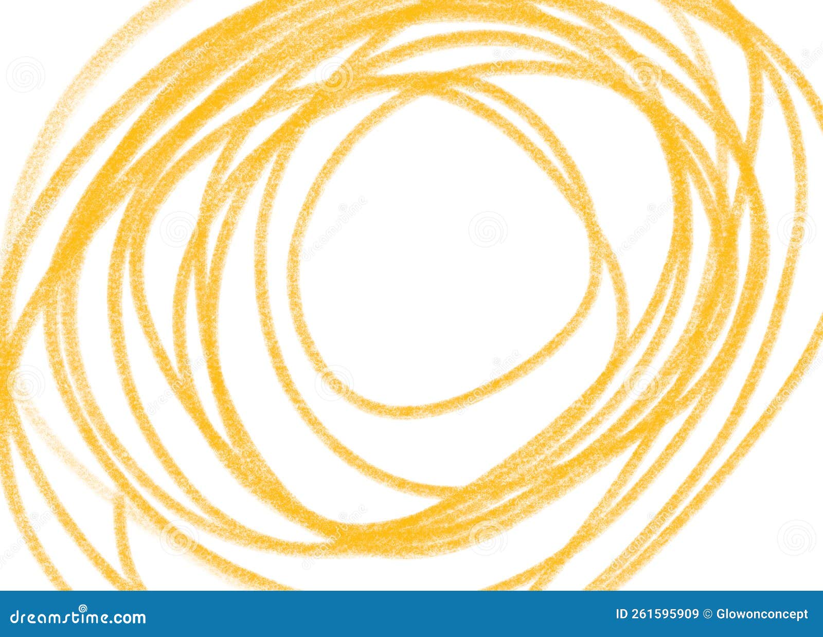 Pencil Line Scribble Doodle in Yellow Orange Red Tangle Busy Concept ...