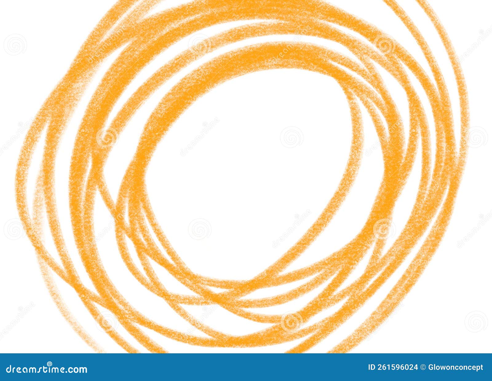 Pencil Line Scribble Doodle in Yellow Orange Red Tangle Busy Concept ...
