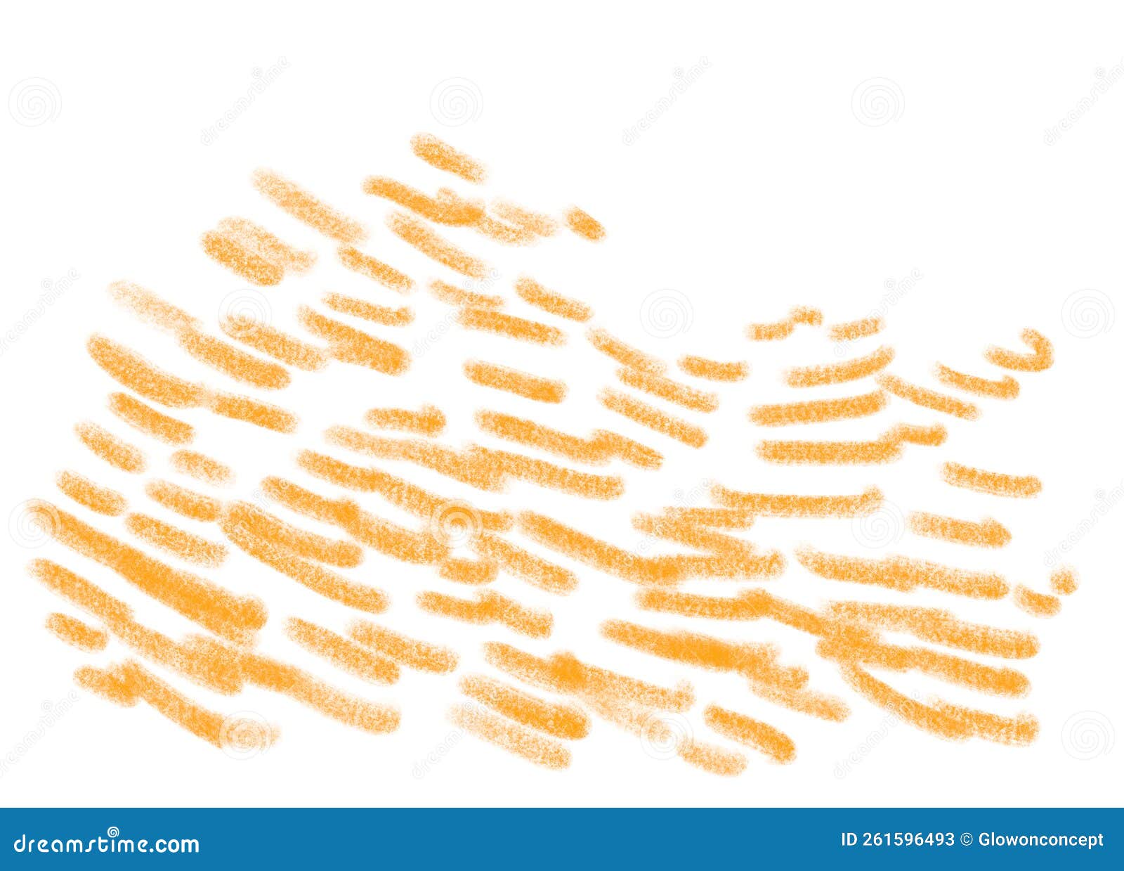 Pencil Line Scribble Doodle in Yellow Orange Red Tangle Busy Concept ...