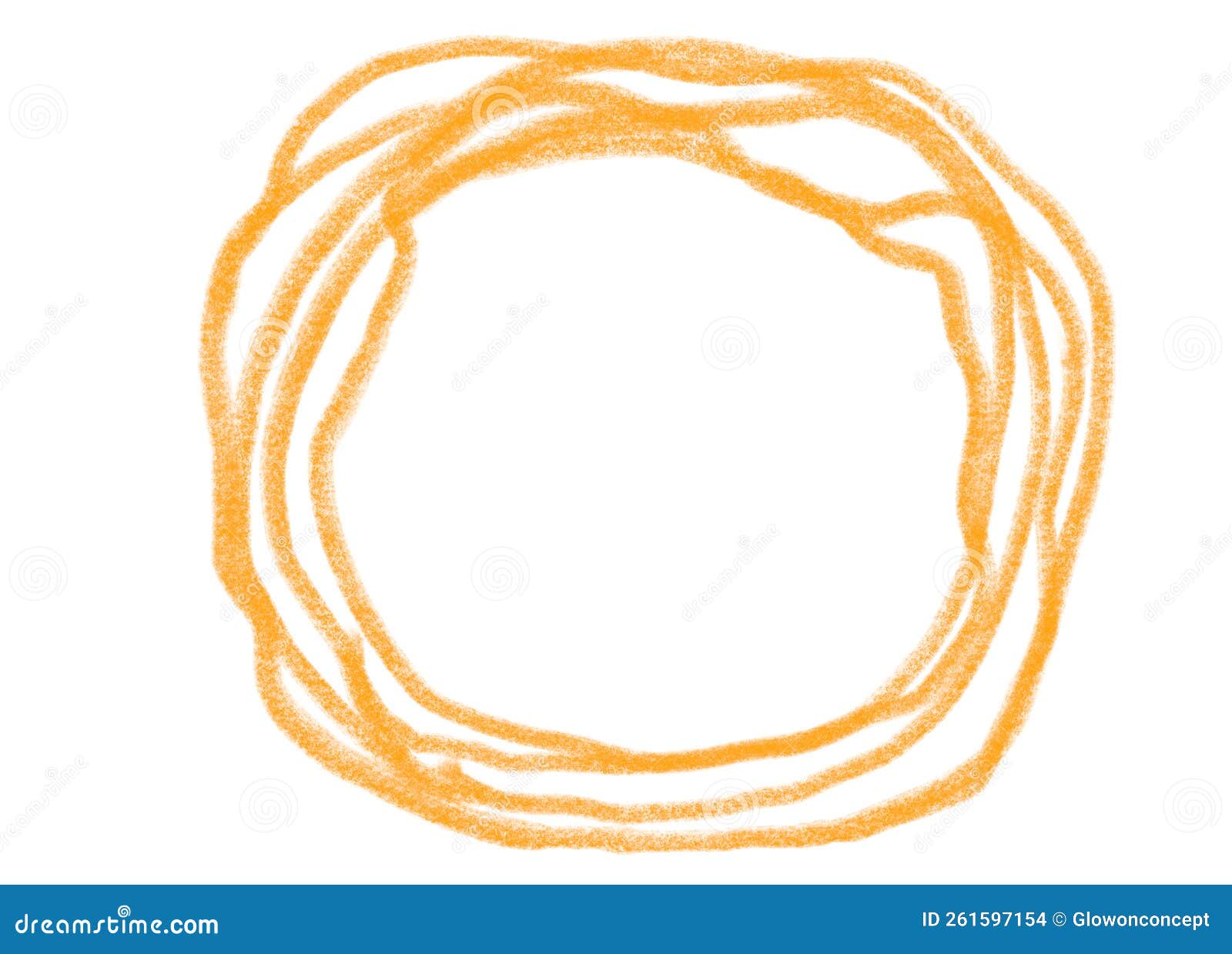 Pencil Line Scribble Doodle in Yellow Orange Red Tangle Busy Concept ...