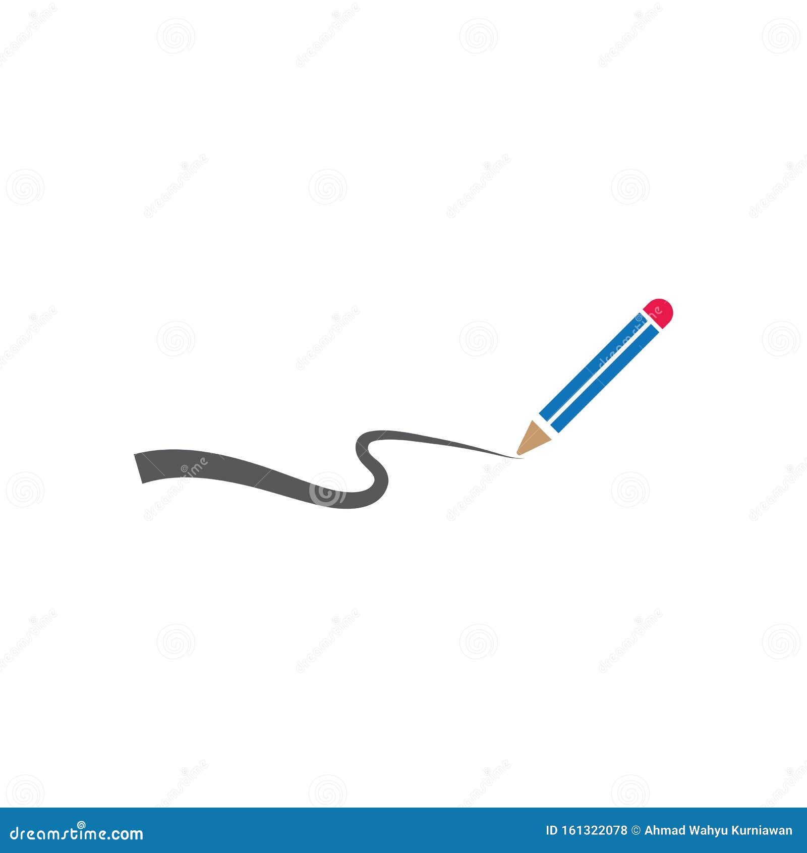 Pencil Logo icon template stock vector. Illustration of trade - 161322078