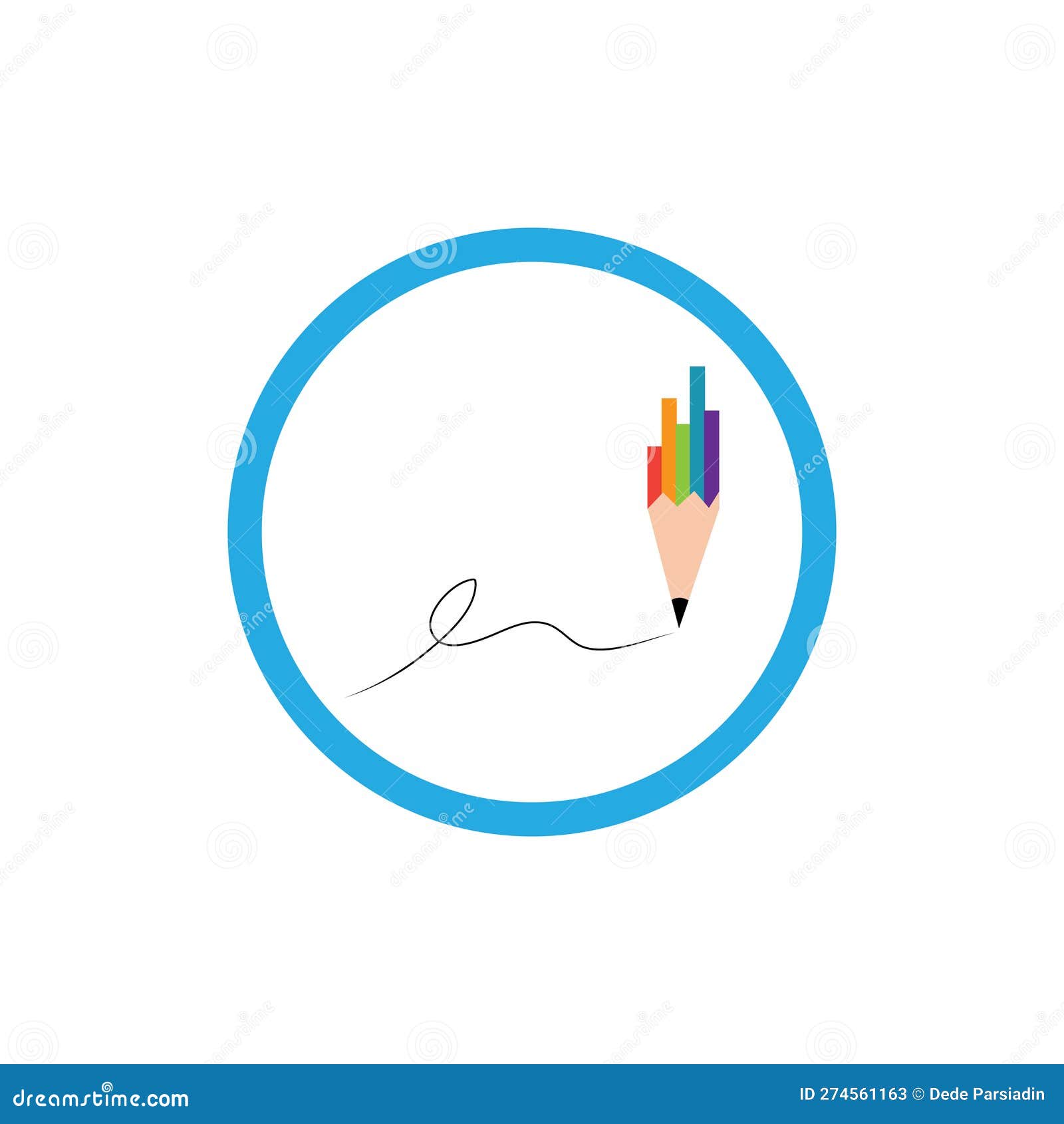 Pencil Logo and Symbol Images Illustration Design Stock Vector ...