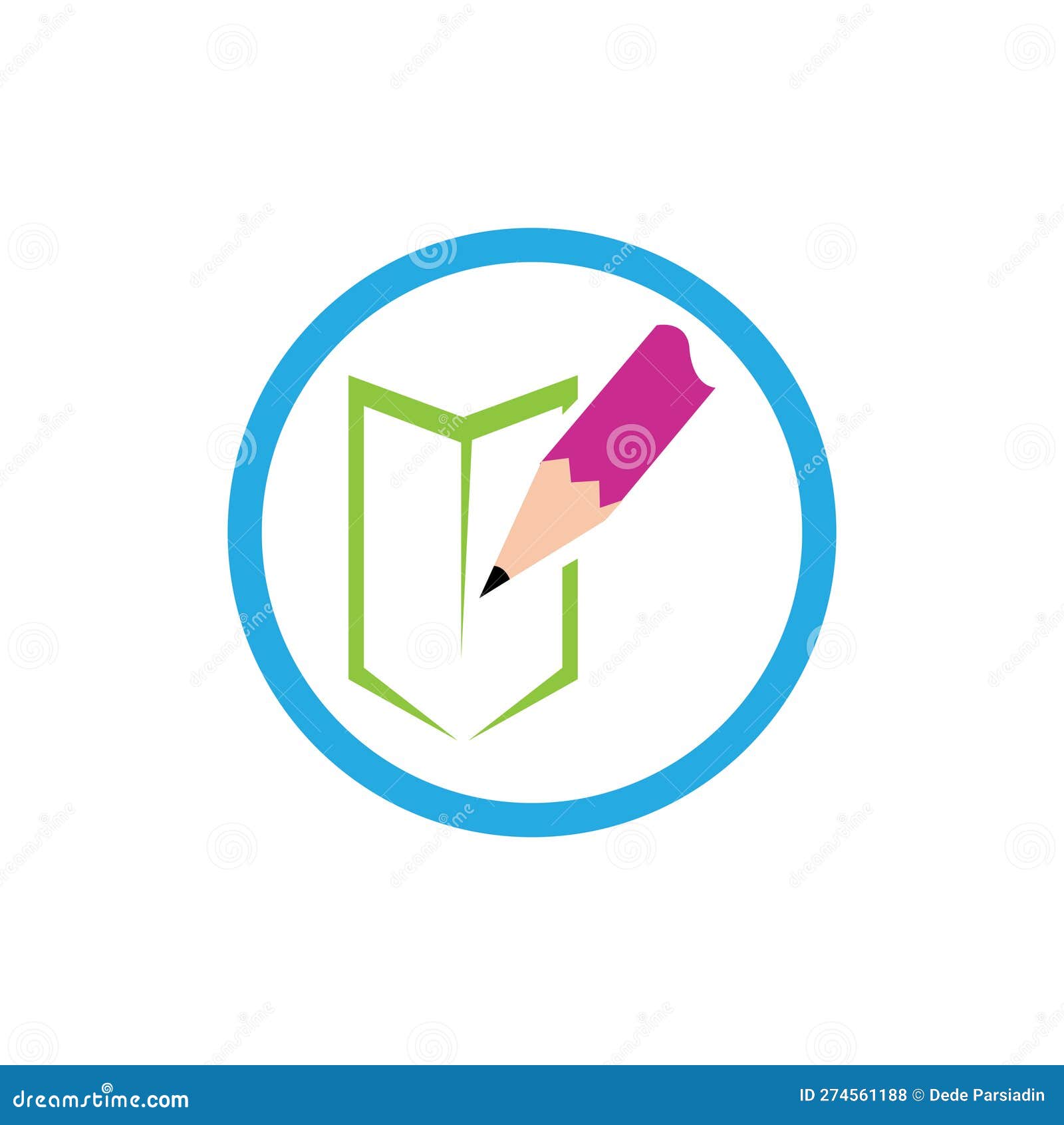 Pencil Logo and Symbol Images Illustration Design Stock Vector ...