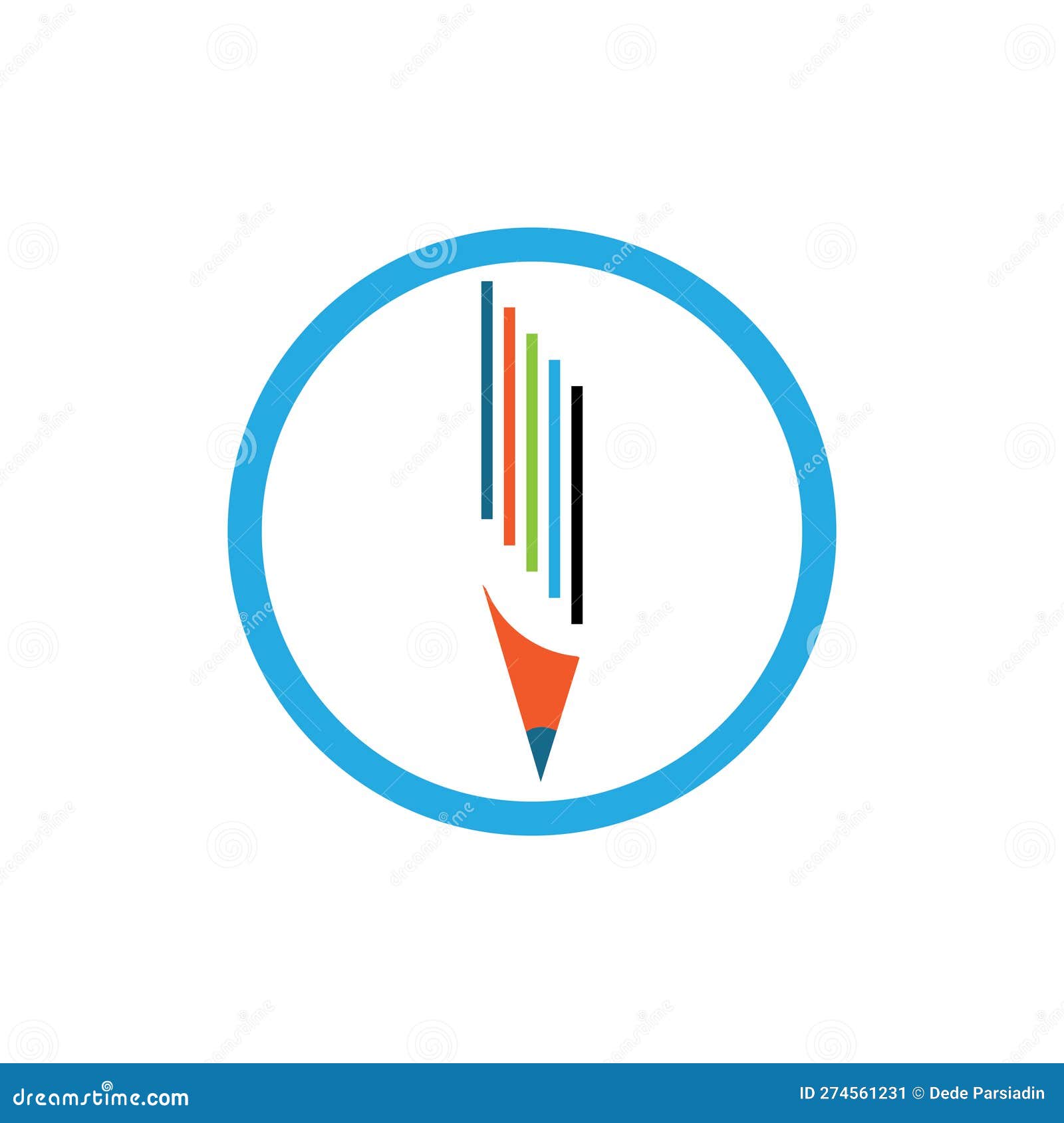 Pencil Logo and Symbol Images Illustration Design Stock Vector ...
