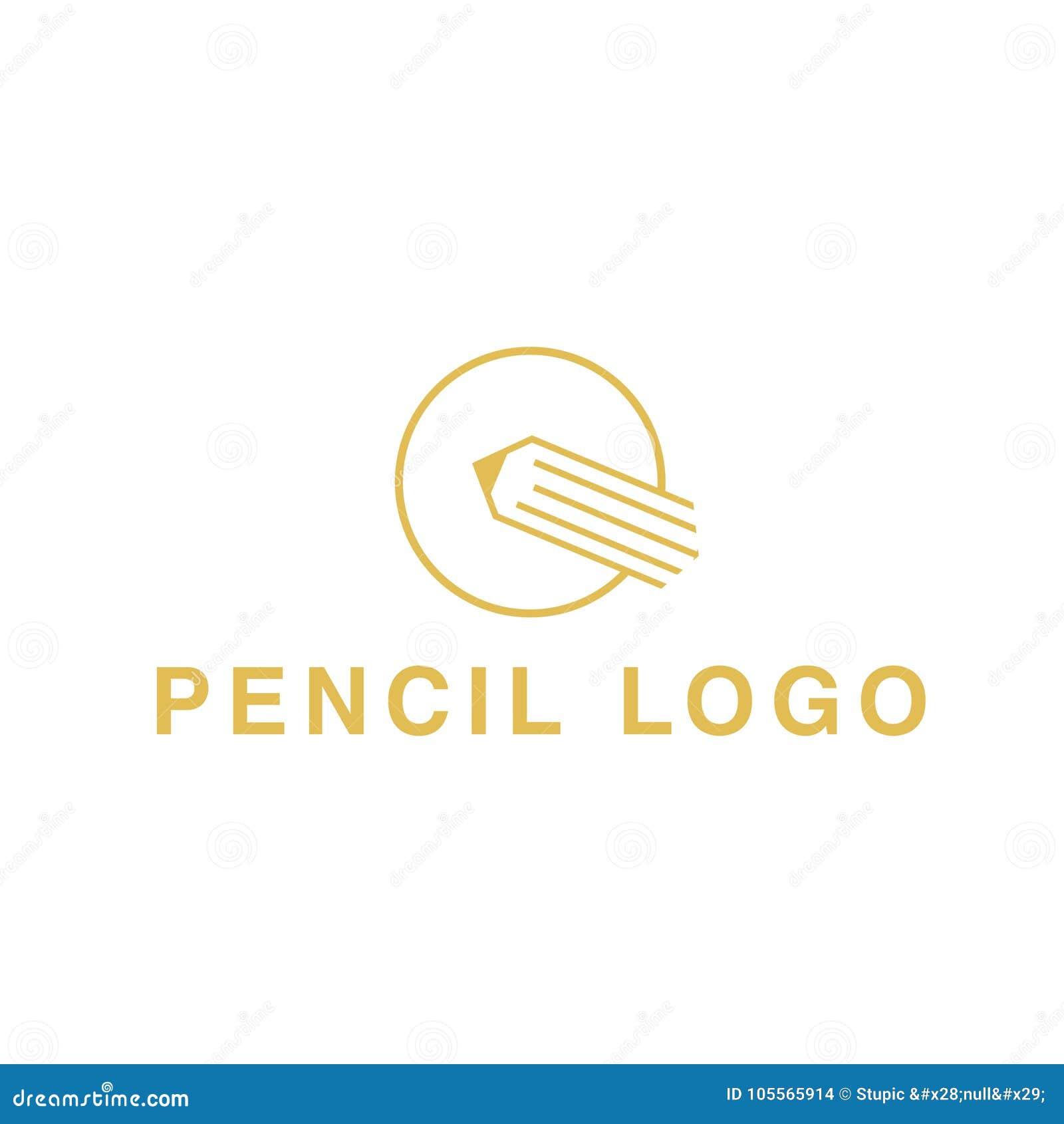 Pencil Logo Vector Art Logo Template and Illustration Stock Vector ...