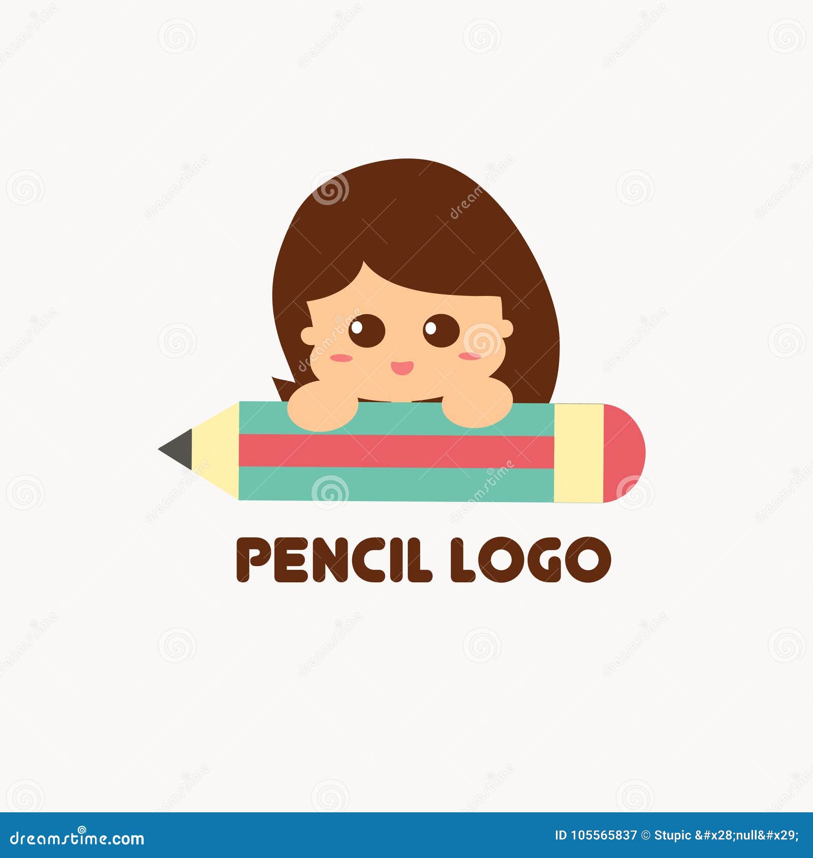 Pencil Logo Vector Art Logo Template and Illustration Stock Vector ...