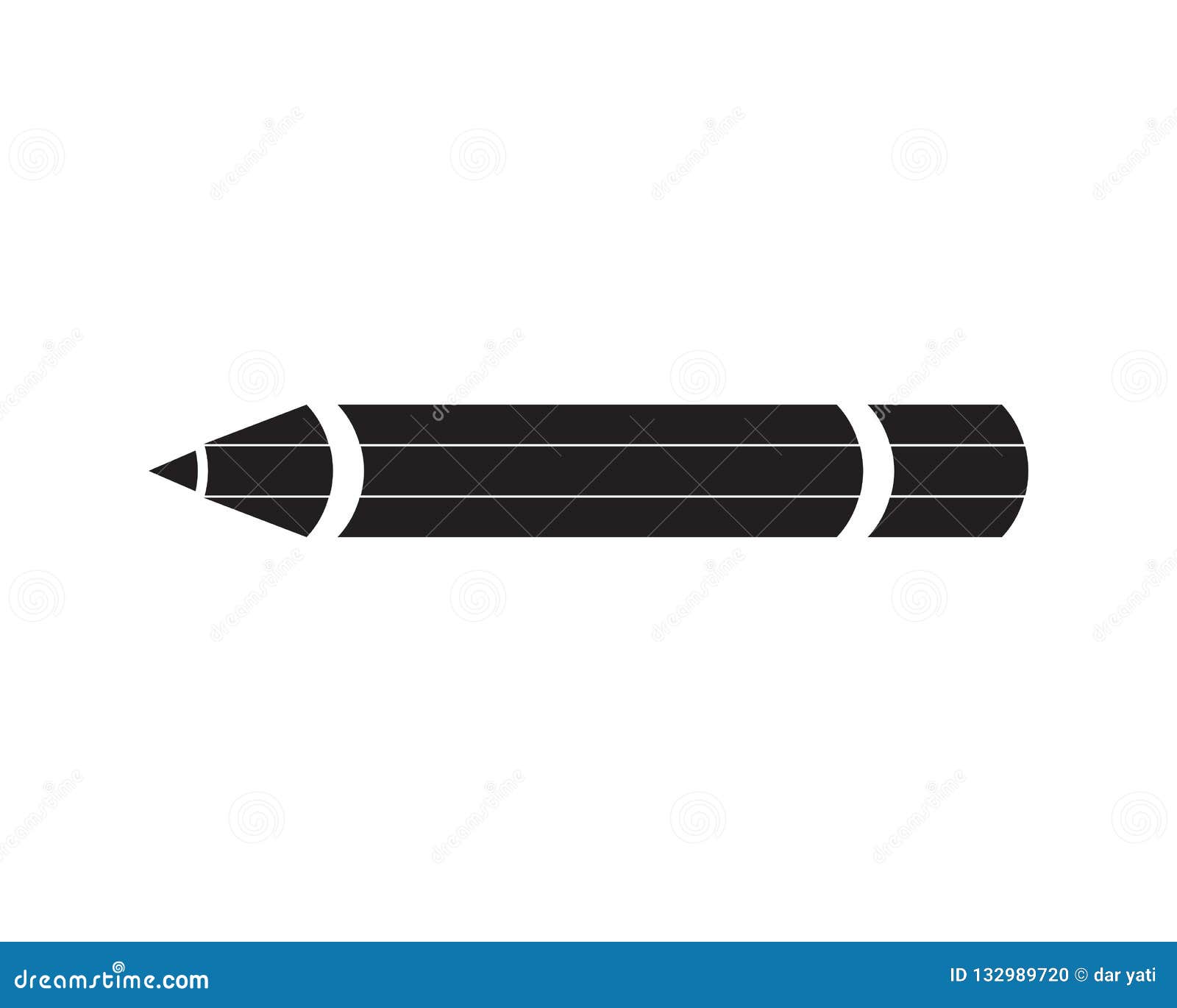 Pencil Logo Vector Icon Template Stock Vector - Illustration of school ...