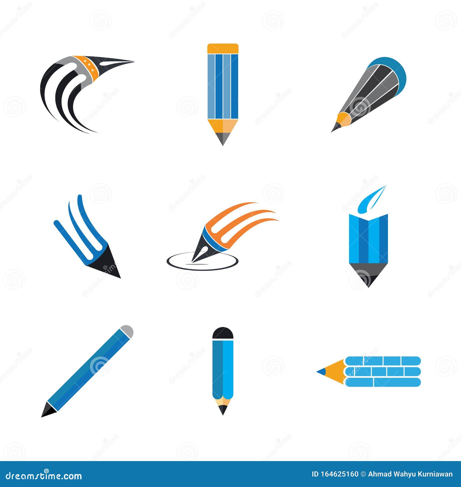 Pencil logo vector stock vector. Illustration of draw - 164625160