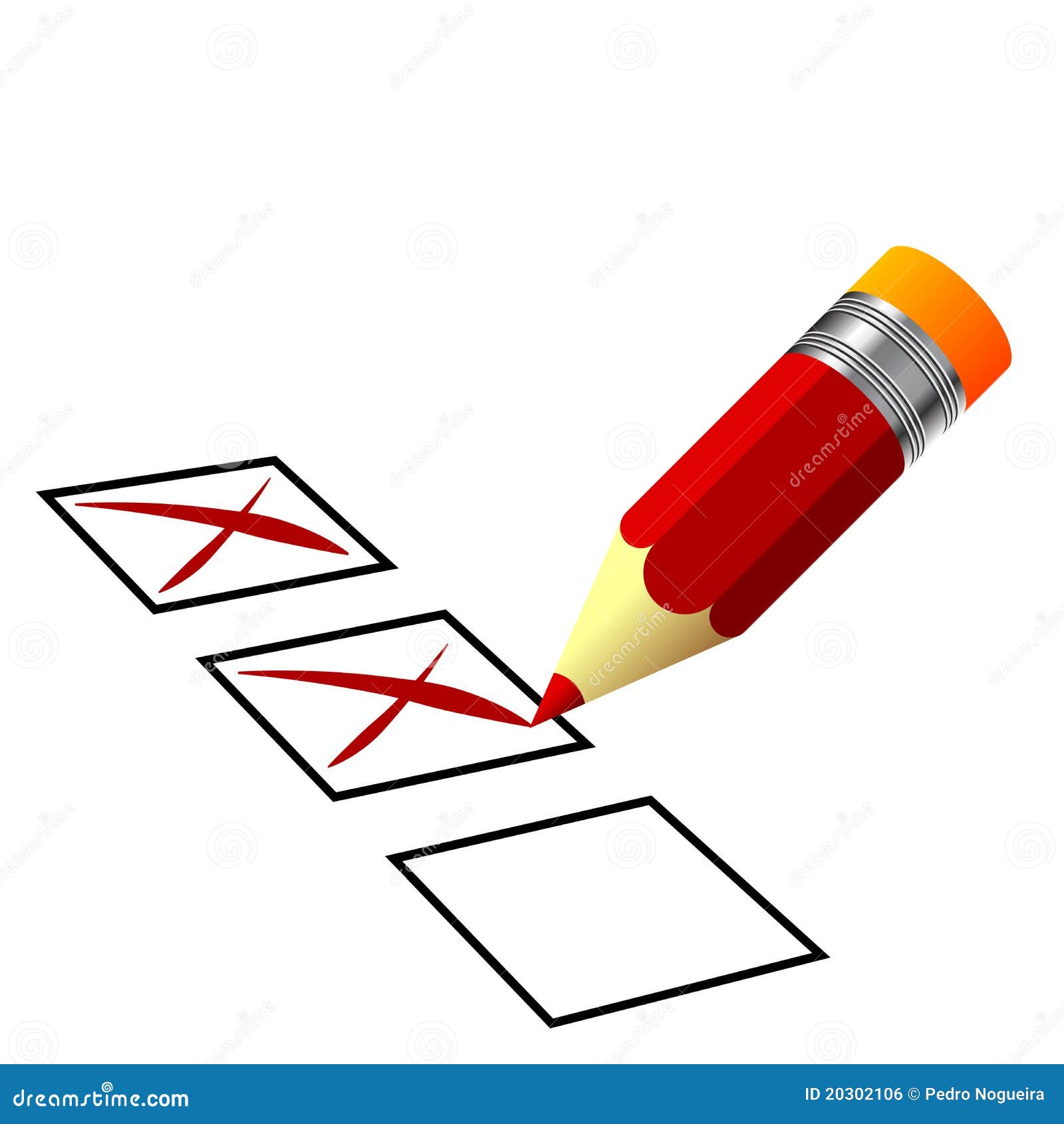 Man With Pencil Marking Completed Tasks On To-do List. Concept Of Time ...
