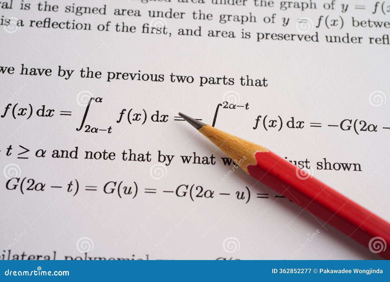 Pencil On Mathematic Formula Exercise Test Paper In Education School ...