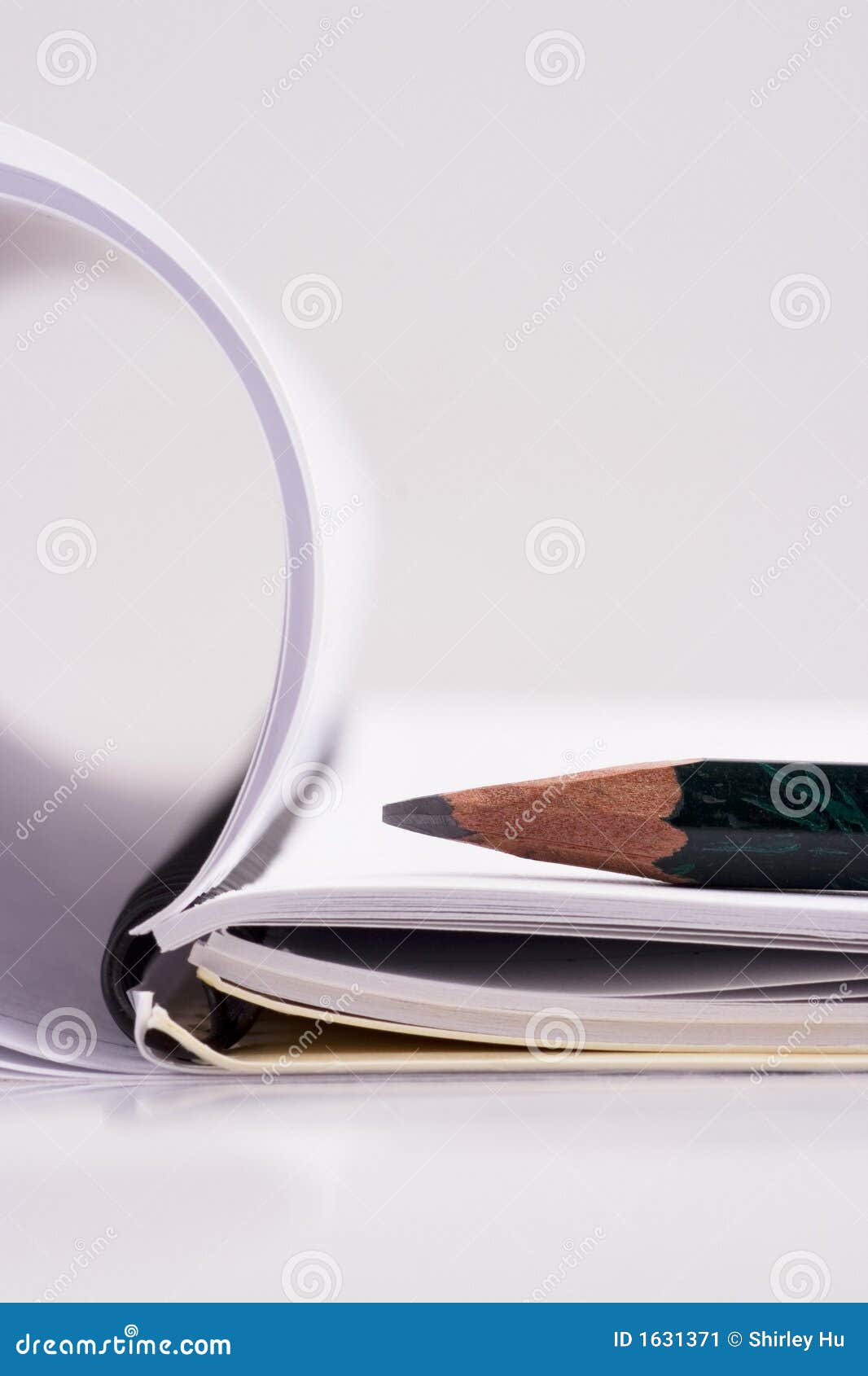 Pencil and note book stock image. Image of aiming, handbook - 1631371