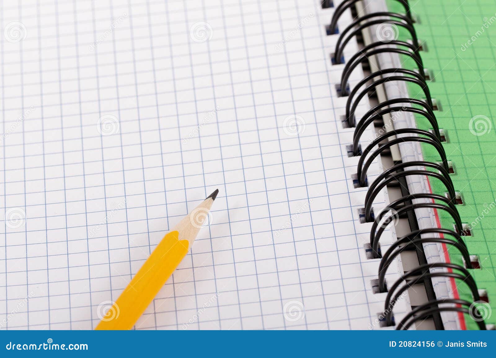 Pencil and notebook. stock photo. Image of homework, education - 20824156