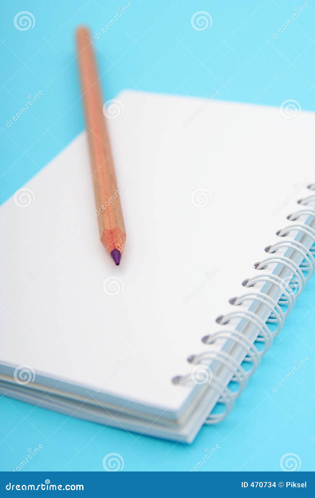 Pencil on Notebook stock photo. Image of ruled, book, icon - 470734