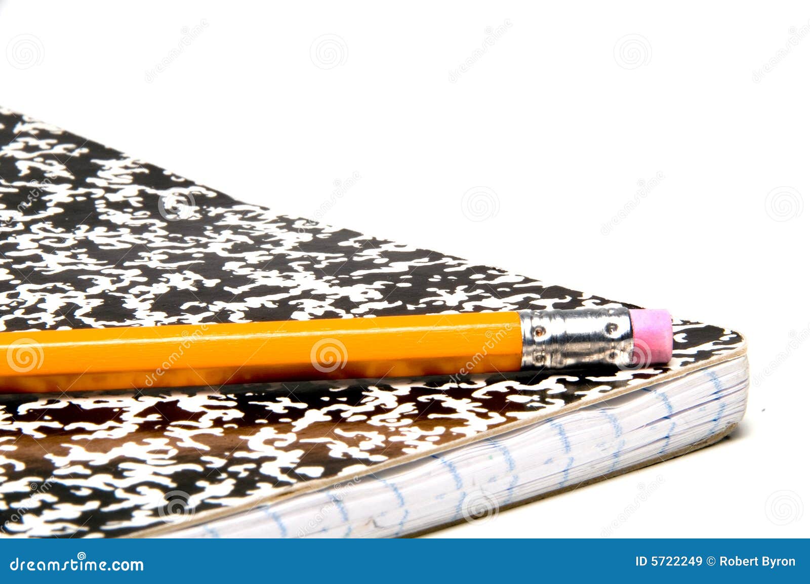 Pencil and Notebook stock image. Image of school, grade - 5722249
