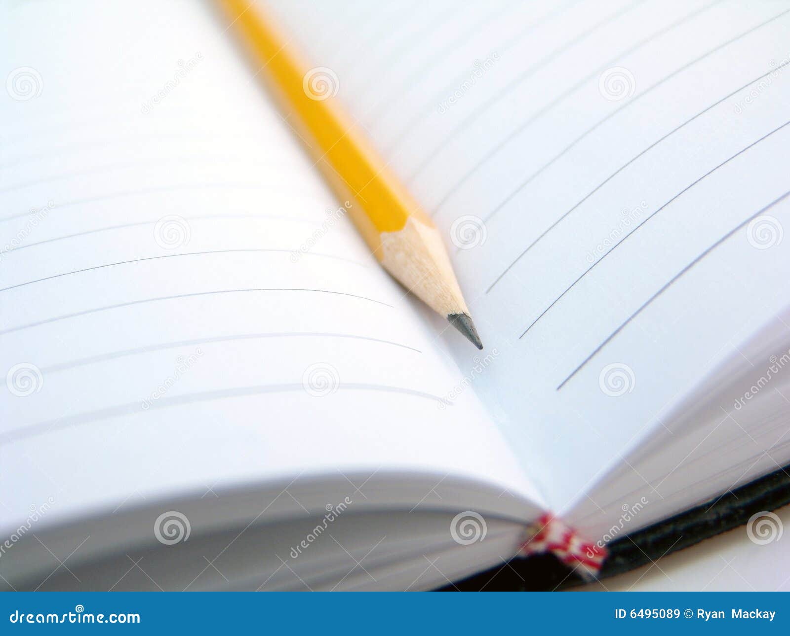 Pencil and notebook stock image. Image of memo, write - 6495089