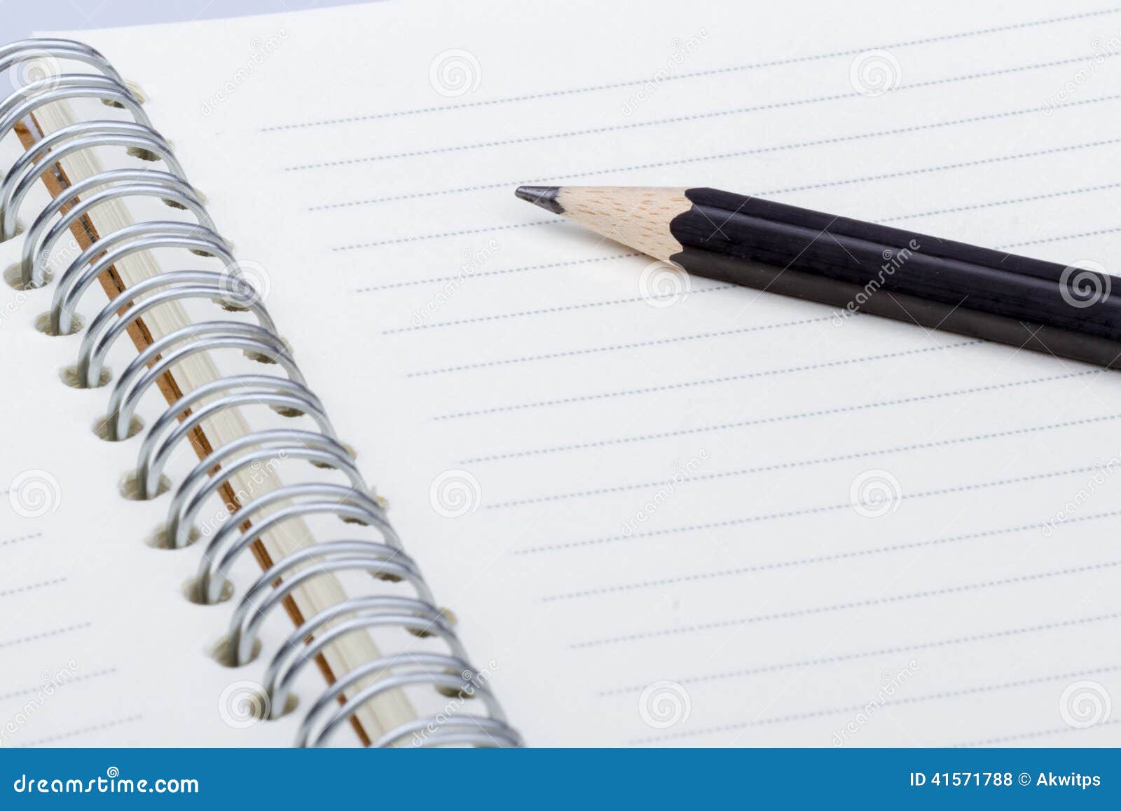 Pencil on Notebook Close Up Shoot Stock Photo - Image of notebook, memo ...