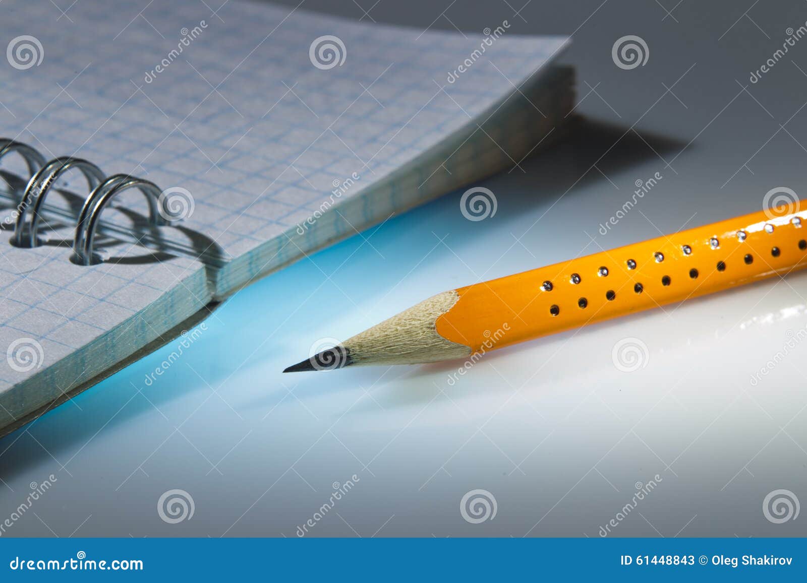 Pencil and notebook stock image. Image of colored, shadow - 61448843