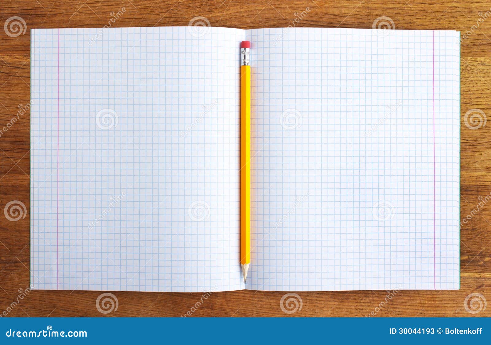 Pencil and notebook stock image. Image of wood, education - 30044193