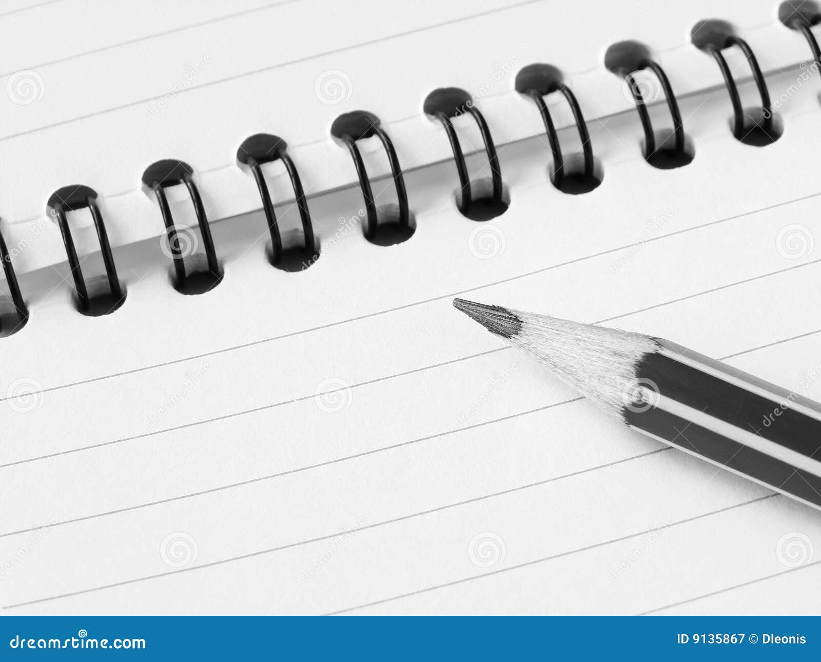 Pencil and notepad stock image. Image of blank, reminder - 9135867